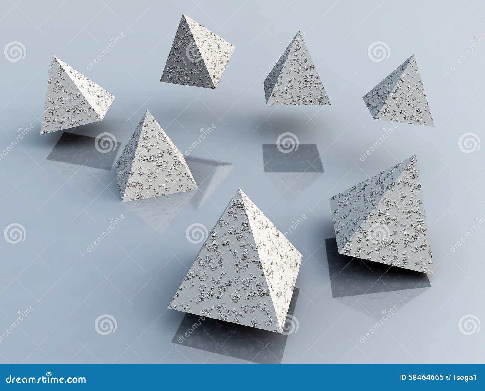 3D figures stock illustration. Illustration of abstract - 58464665