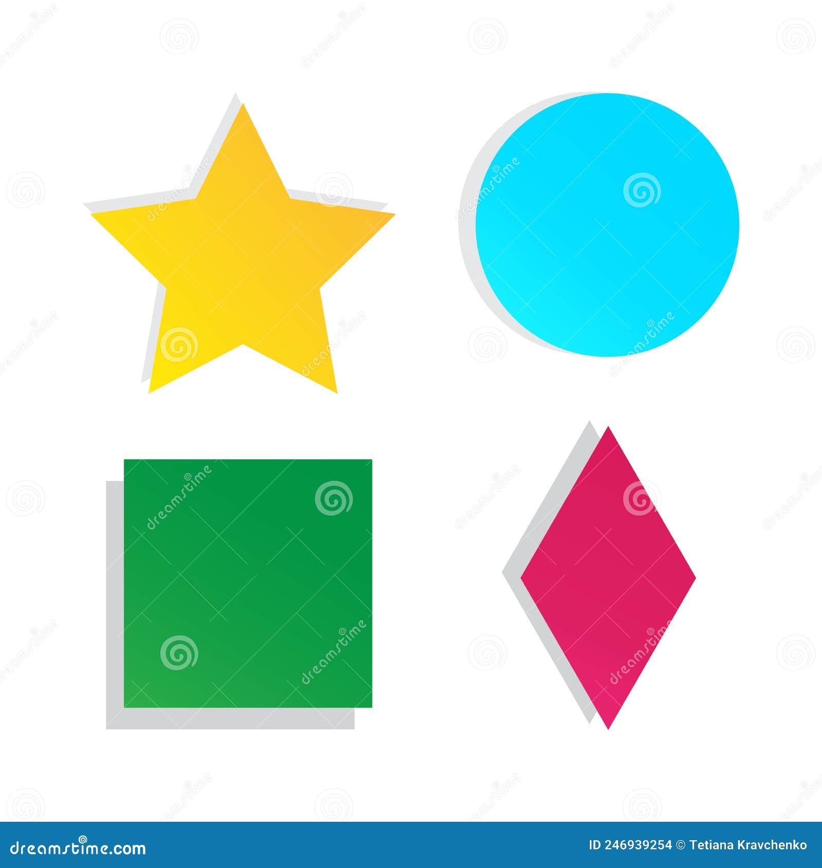 3d Figures in Cartoon Style. Circle Geometric Shape. Vector ...