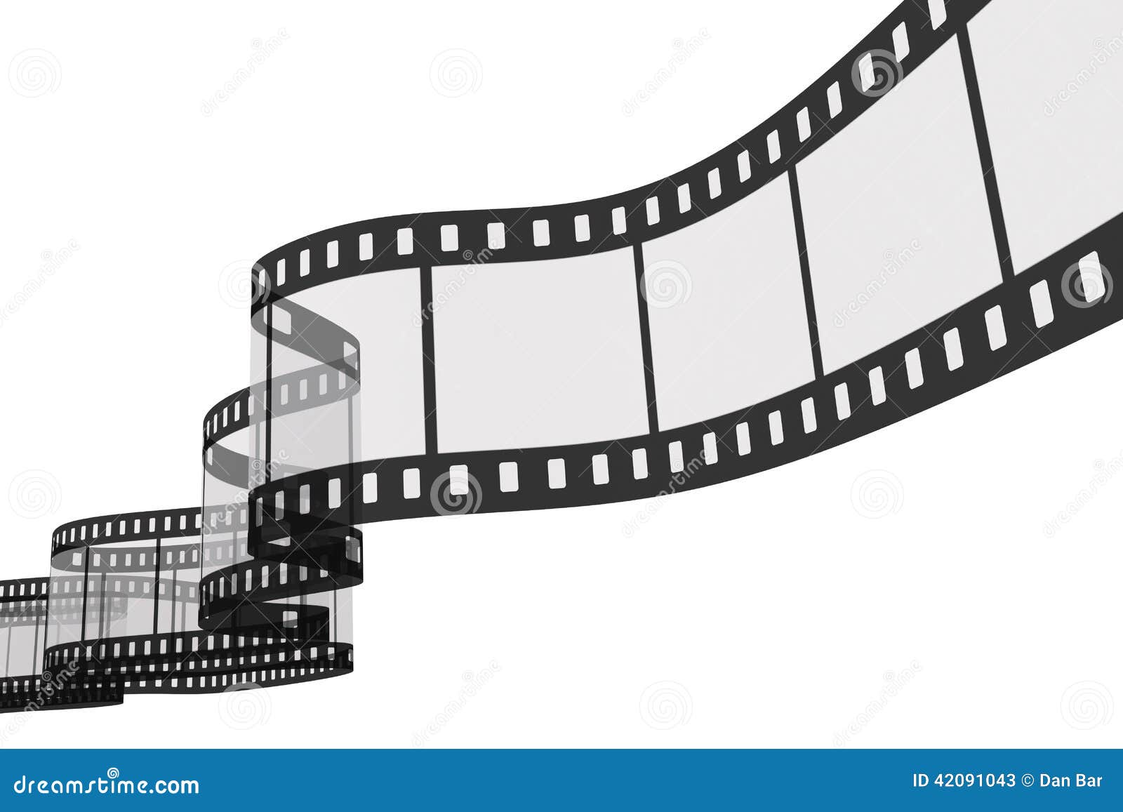 3d film strip stock illustration. Illustration of creative - 42091043