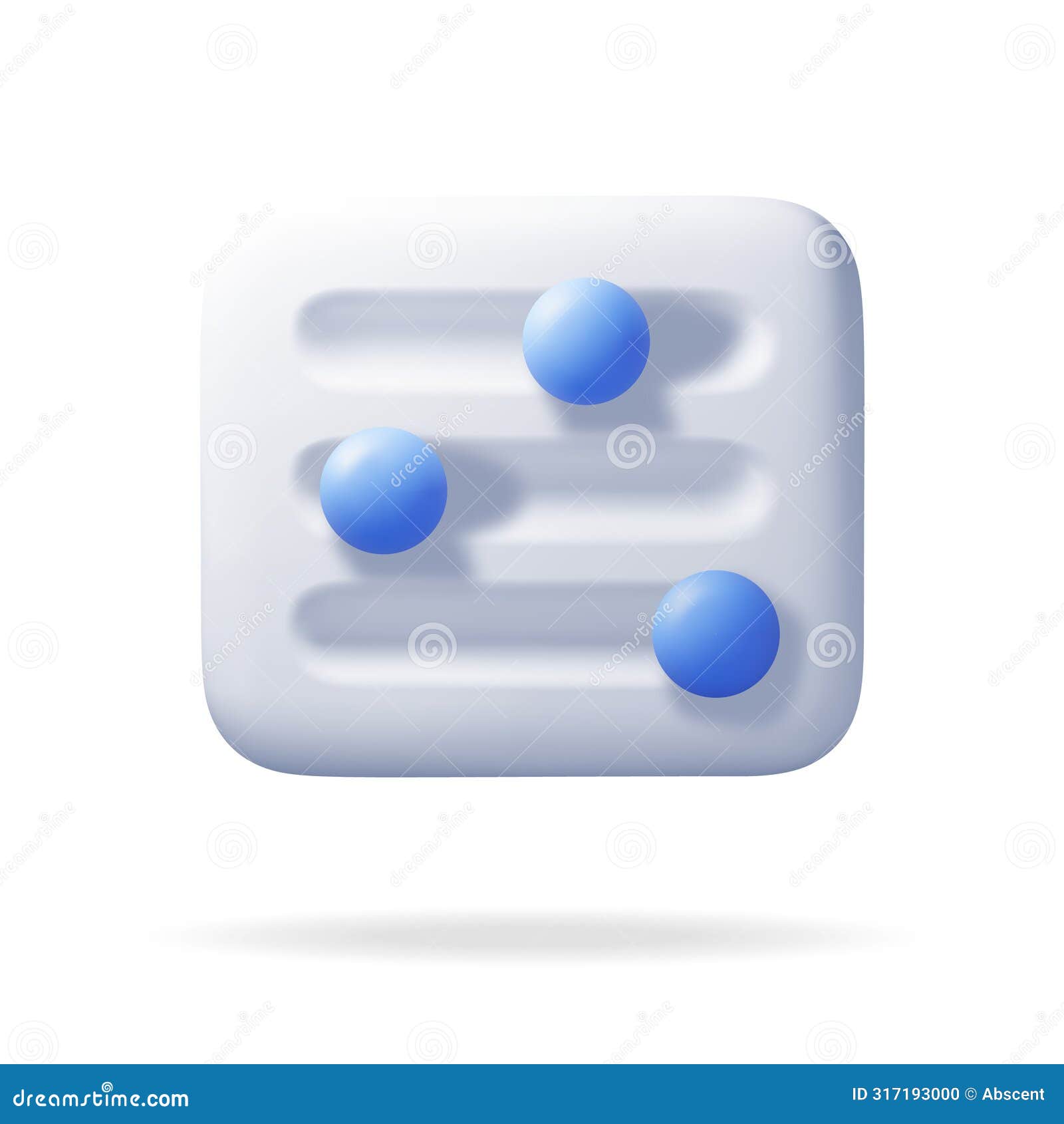 3D Filter Button Icon Isolated on White Stock Vector - Illustration of ...