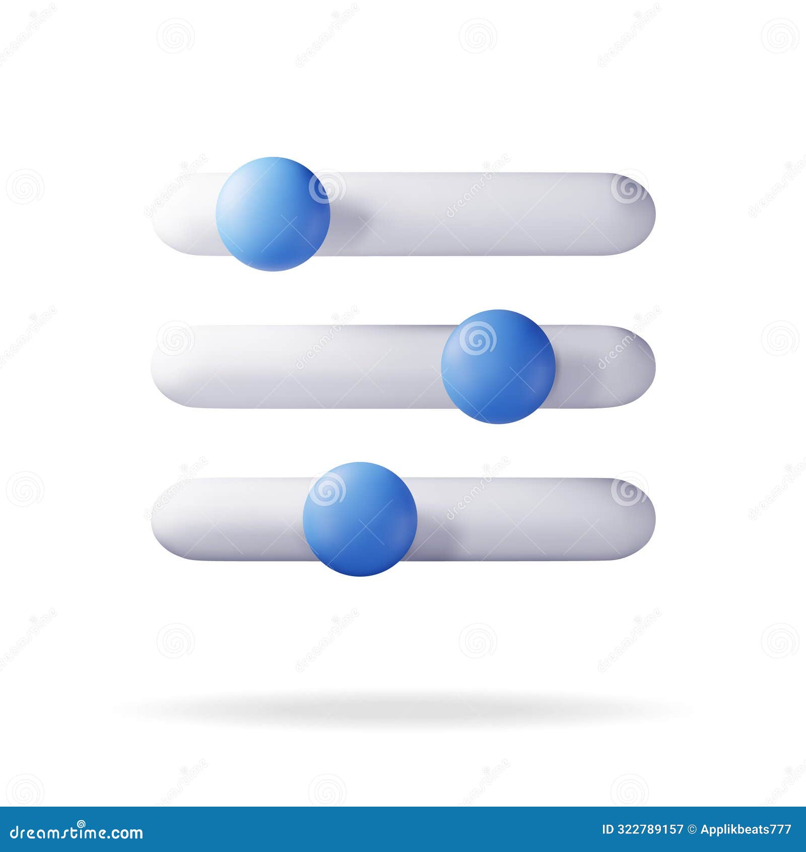 3D Filter Button Icon Isolated on White Stock Vector - Illustration of ...