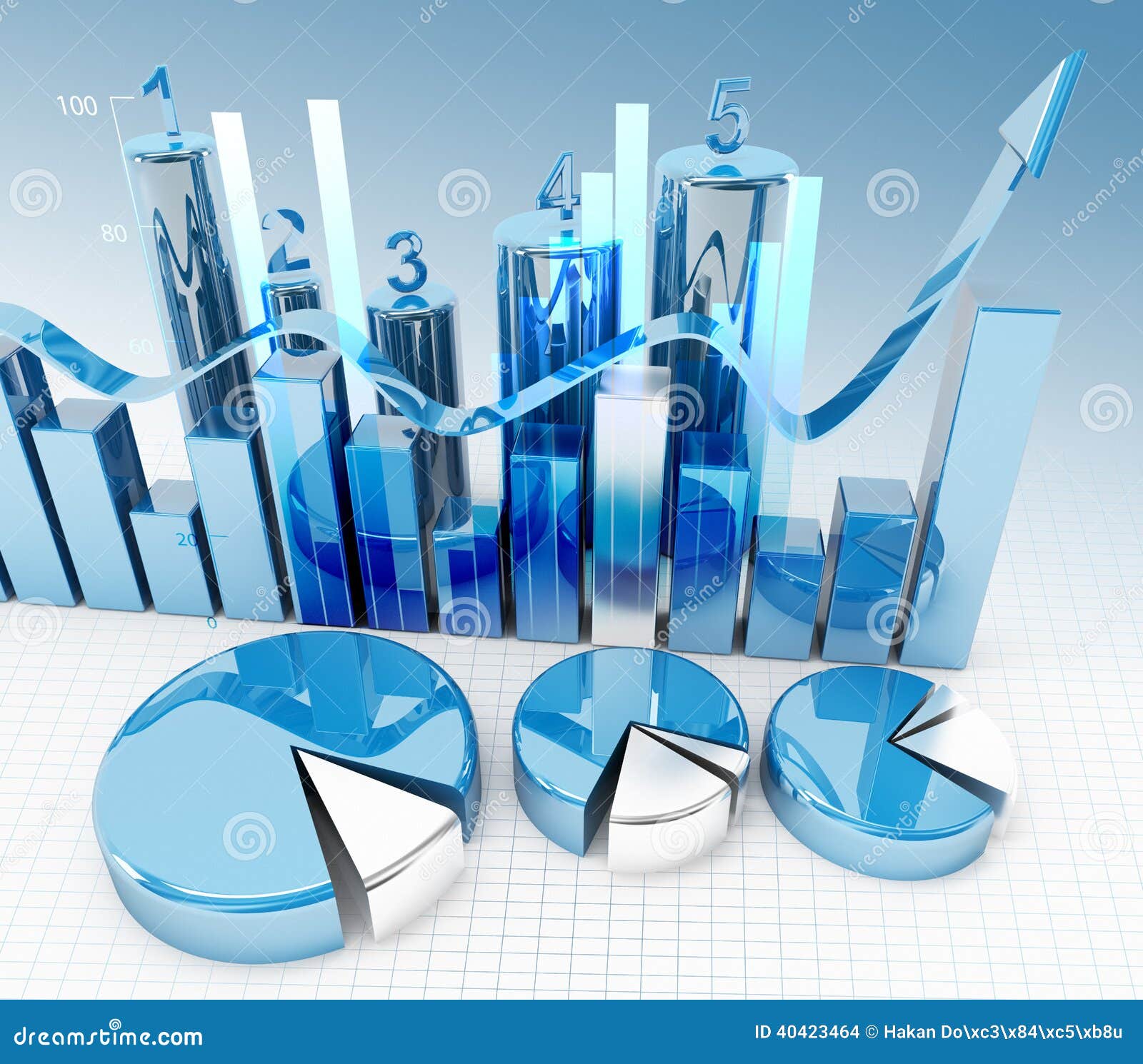 3d finance graphics stock illustration. Illustration of blue - 40423464