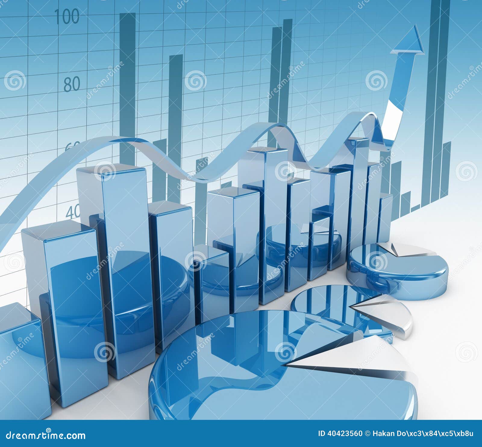 3d finance graphics stock illustration. Illustration of analyst - 40423560