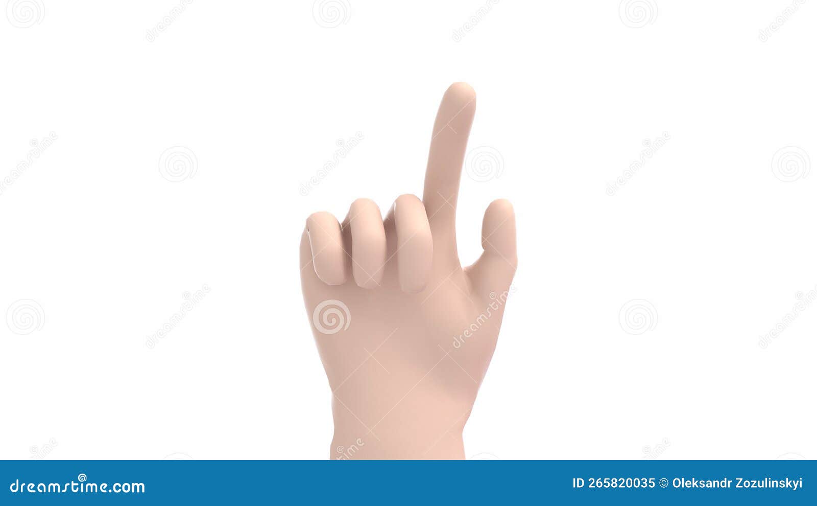 3d Finger Tapping Click on the Screen 3d Stock Illustration ...