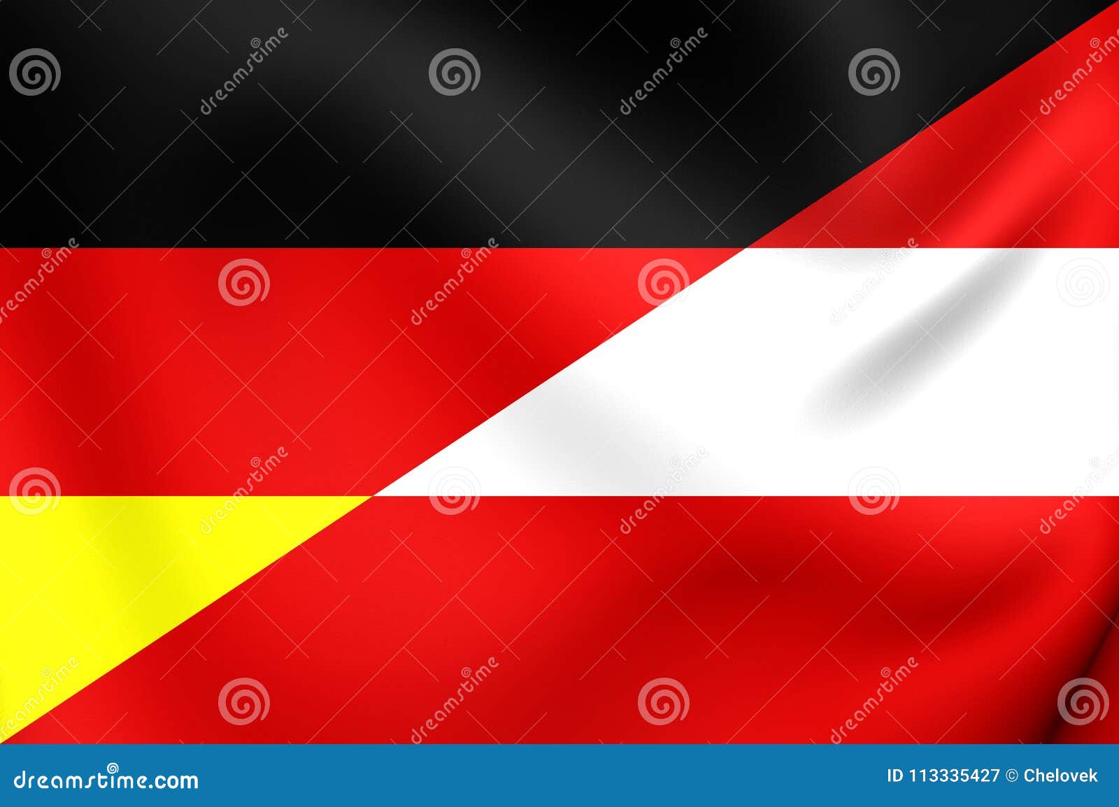 Flag of Austria and Germany Stock Illustration - Illustration of ...