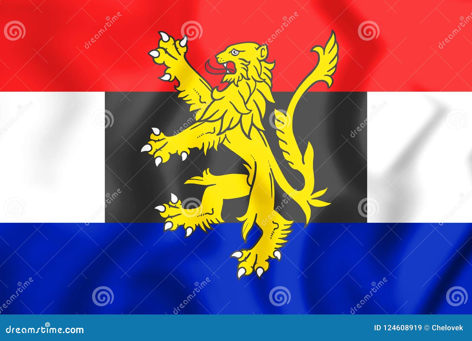 3D Flag of Benelux. stock illustration. Illustration of curve - 124608919