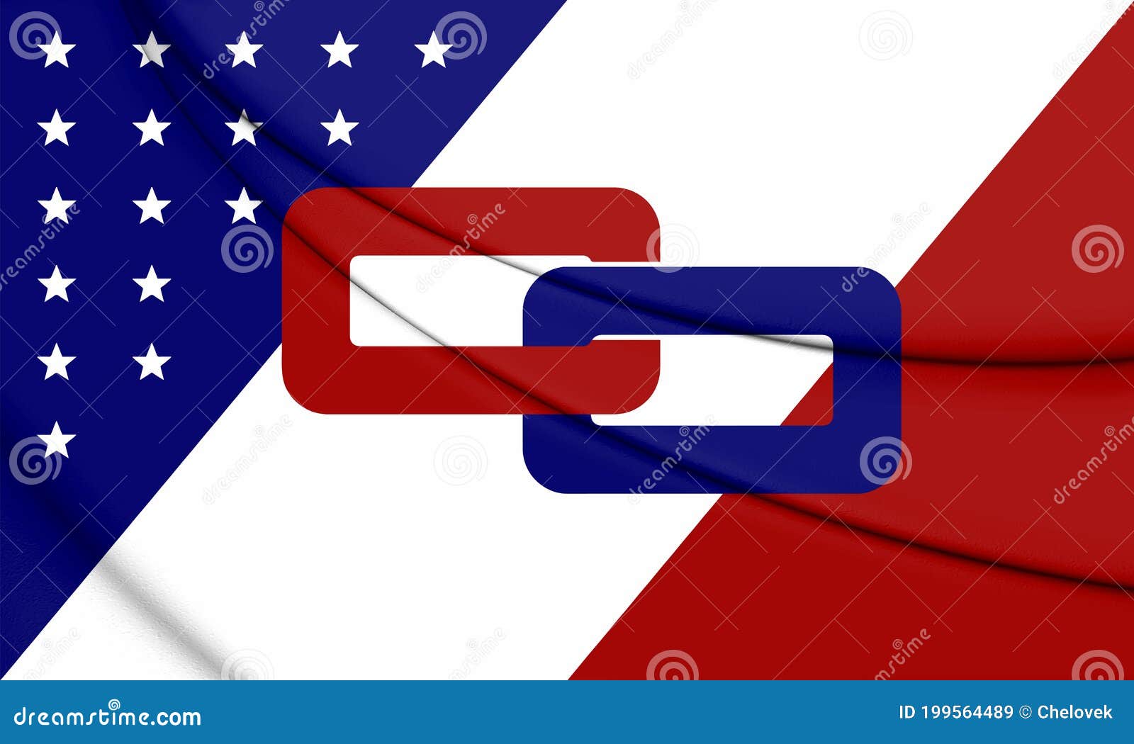 3D Flag of Canton Ohio, USA. Stock Illustration - Illustration of ...