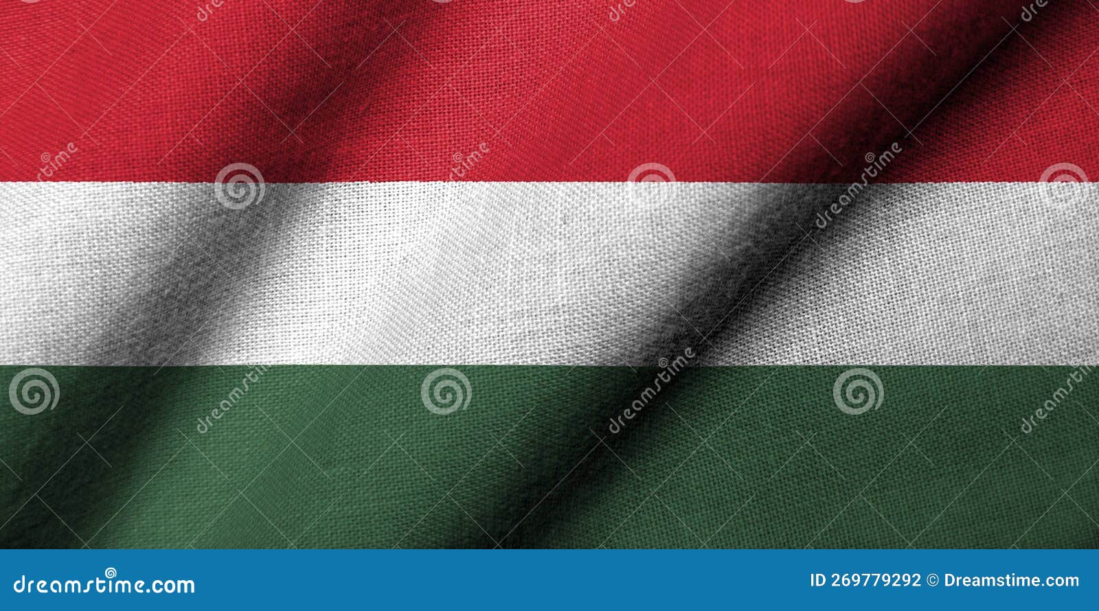 3D Flag of Hungary waving stock illustration. Illustration of freedom ...