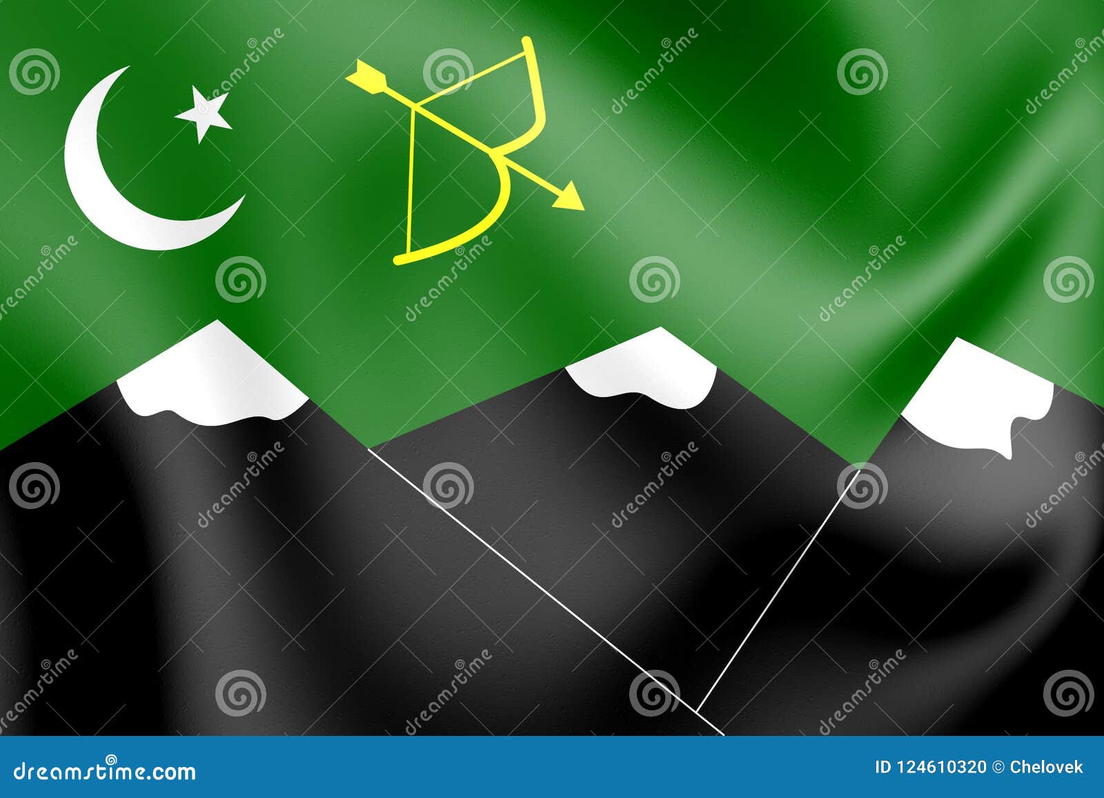Flag Of Gilgit-Baltistan, Pakistan Royalty-Free Cartoon | CartoonDealer ...