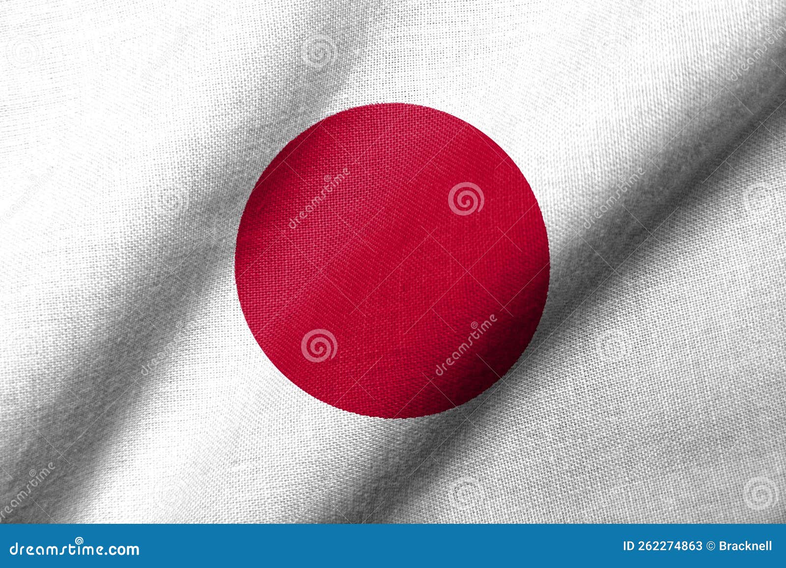 3D Flag of Japan waving stock illustration. Illustration of country ...