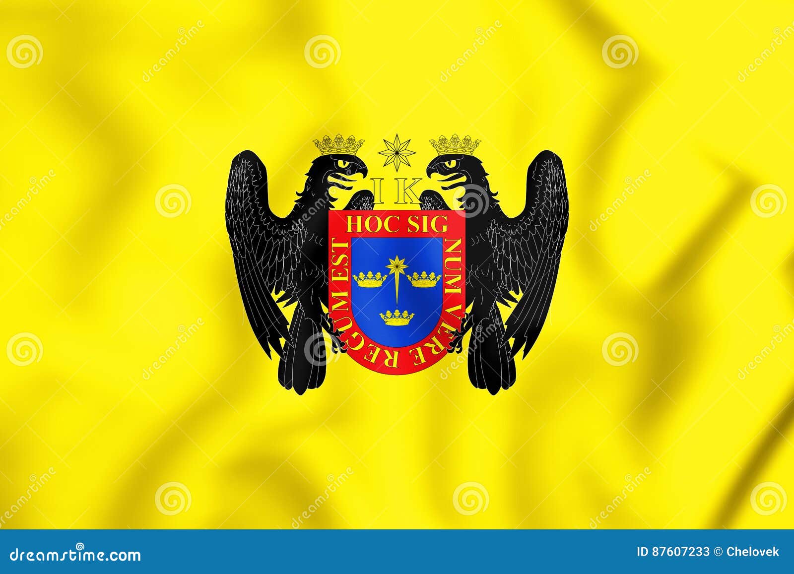 3D Flag of Lima, Peru. stock illustration. Illustration of render ...