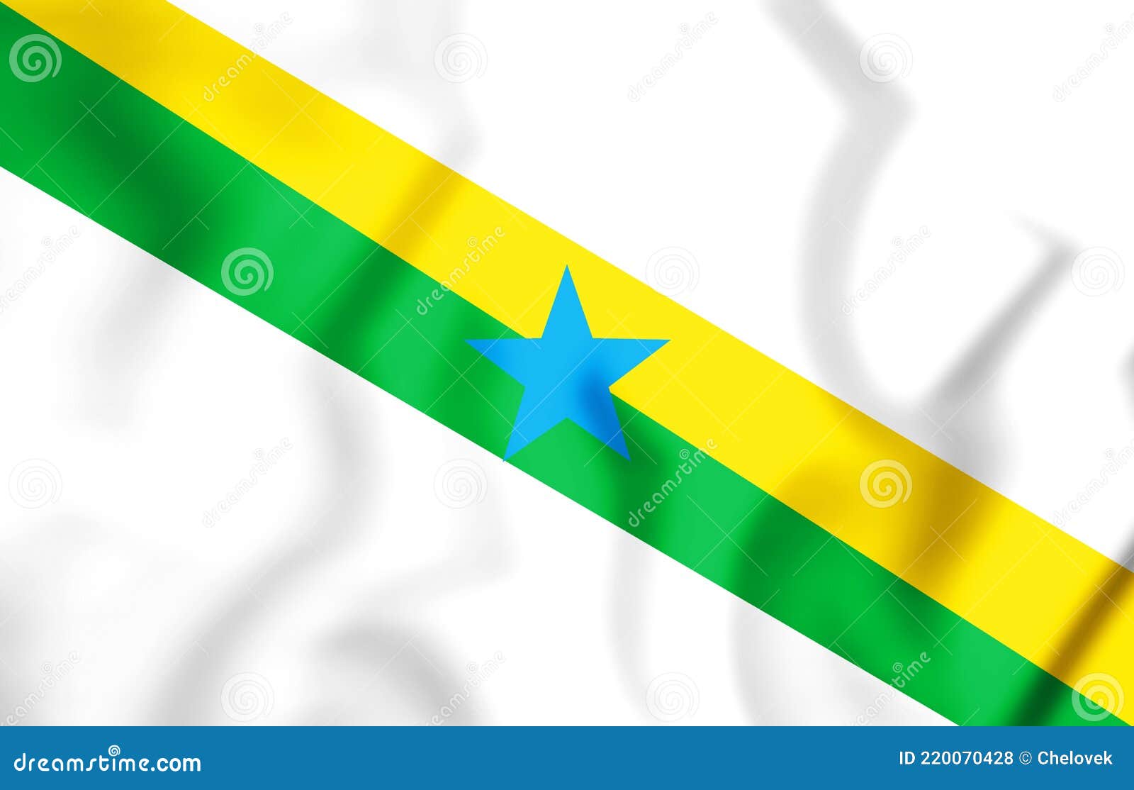 Flag of Muana Para, Brazil. 3D Illustration Stock Illustration ...