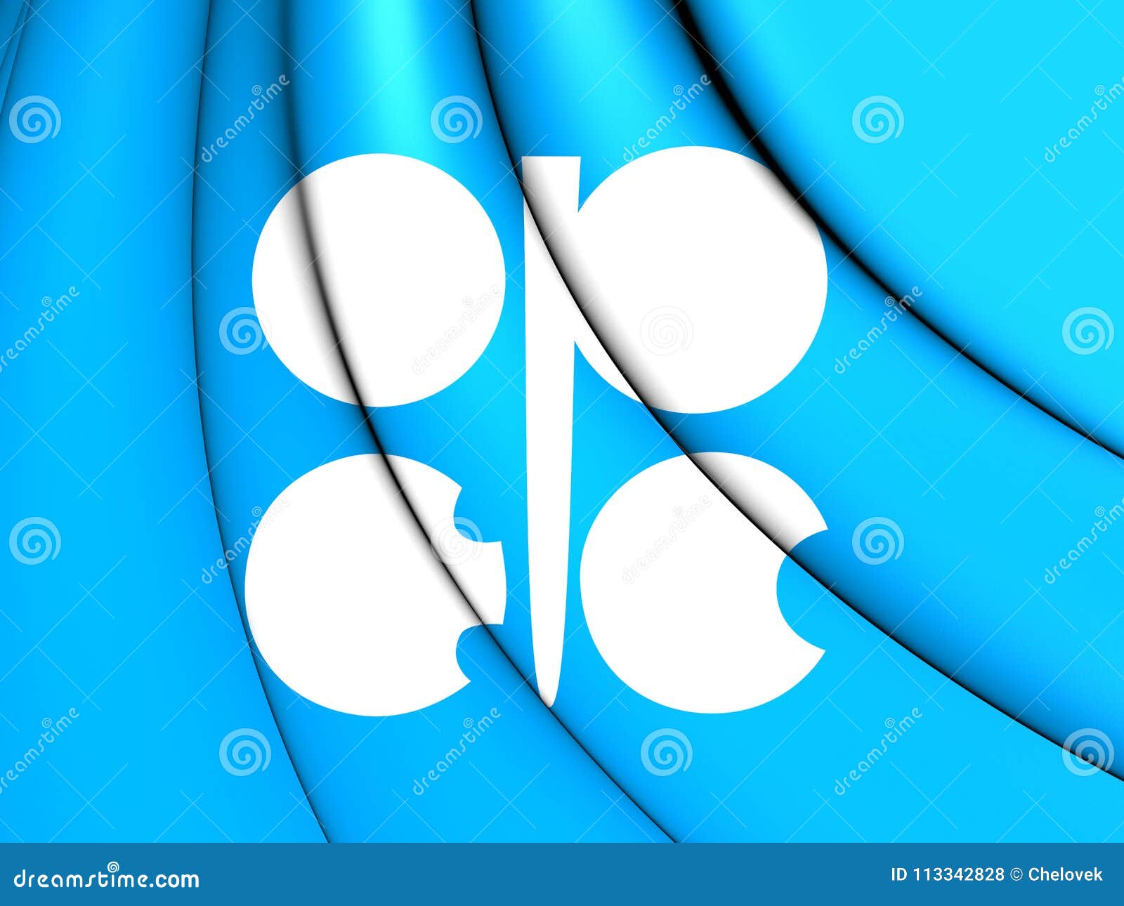 Flag of OPEC stock illustration. Illustration of insignia - 113342828