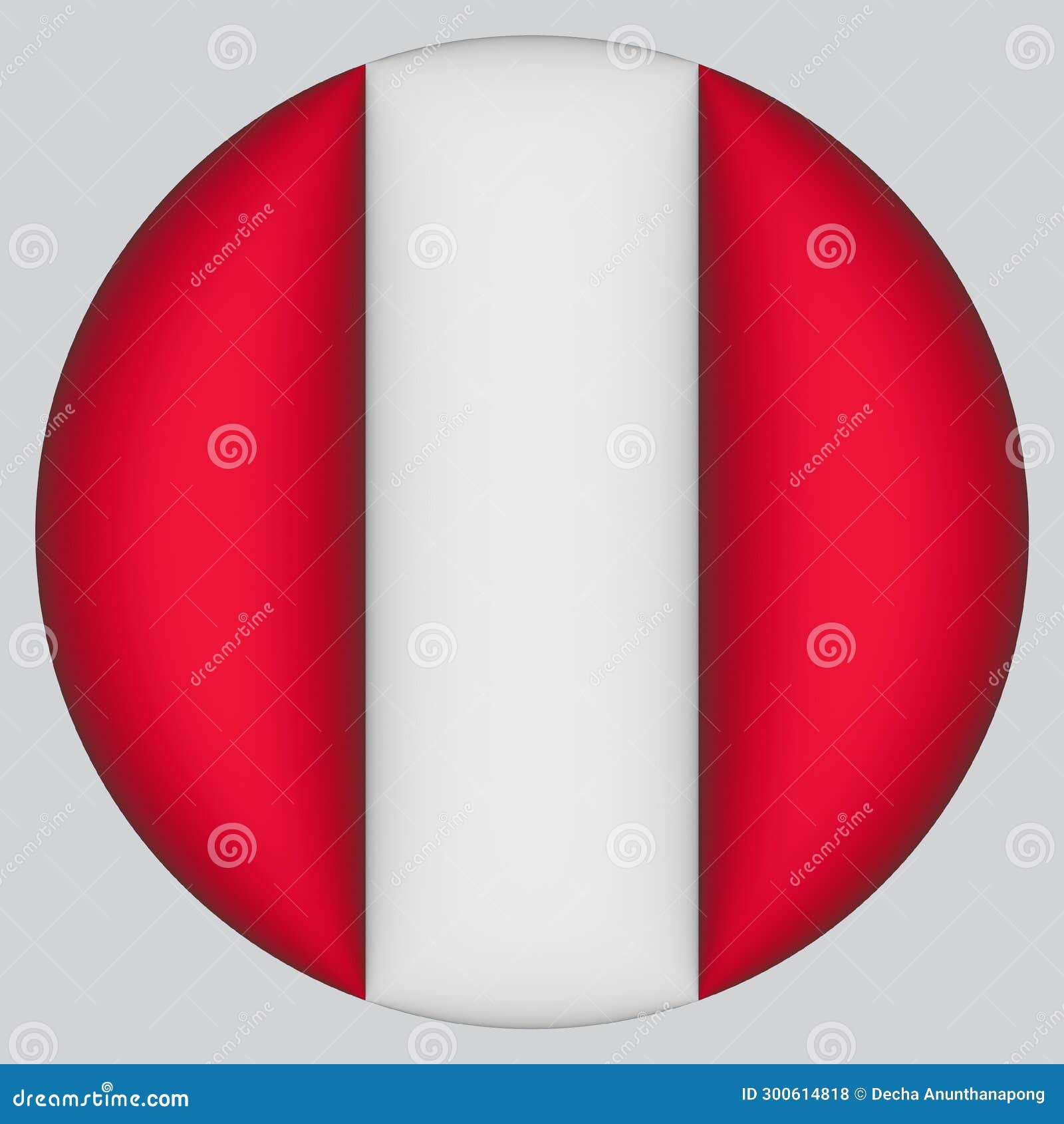3D Flag of Peru on circle stock photo. Illustration of wallpaper ...