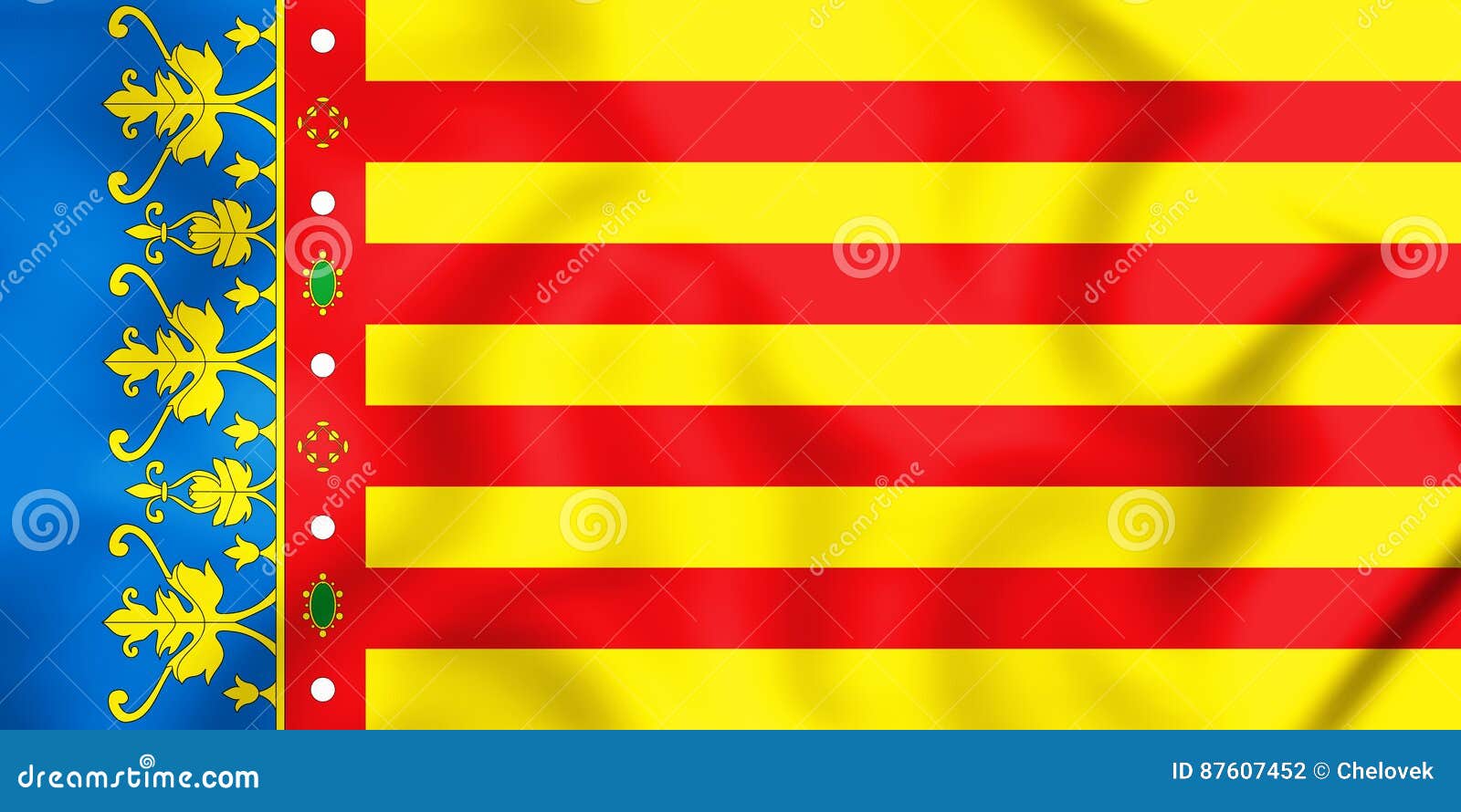 Flag Of Valencian Community Brush Strokes. Flag Valencian Community ... Flag Of Valencian Community Brush Strokes. Flag Valencian Community ...