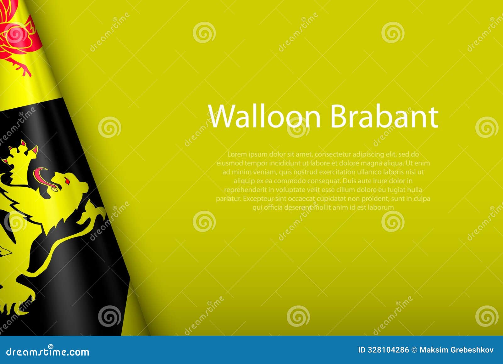 Flag Of Walloon Brabant Royalty-Free Stock Photo | CartoonDealer.com ...