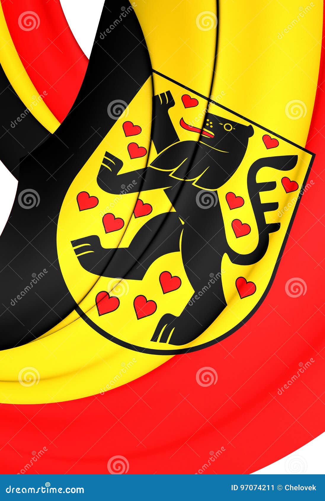 Flag of Weimar City, Germany. Stock Illustration - Illustration of ...
