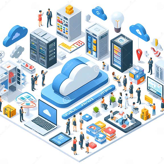 3d Flat As Cloud Computing Deployment Models with Public Private and ...