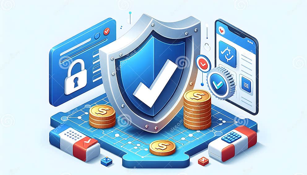 3d Flat As Shield with a Checkmark Symbolizing Verified Security ...