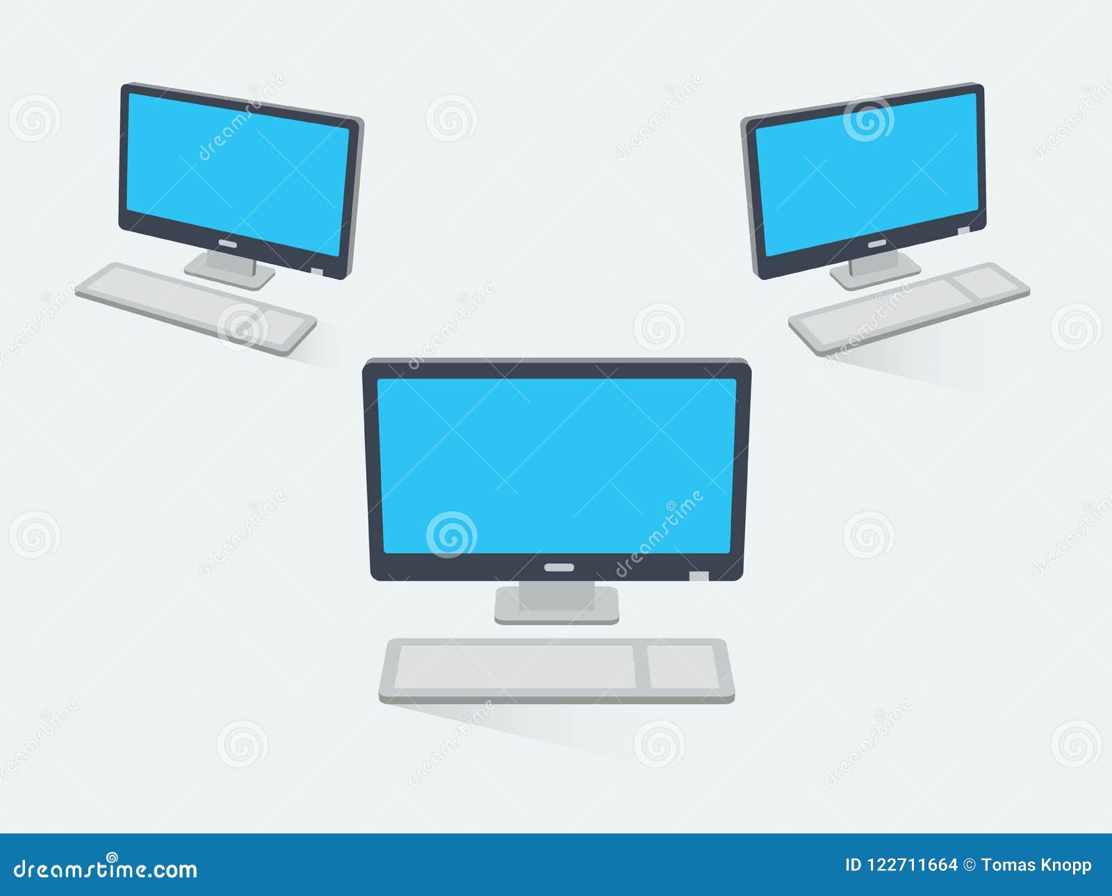 Flat Desktop Of Web And Graphic Design Development Vector Illustration ...