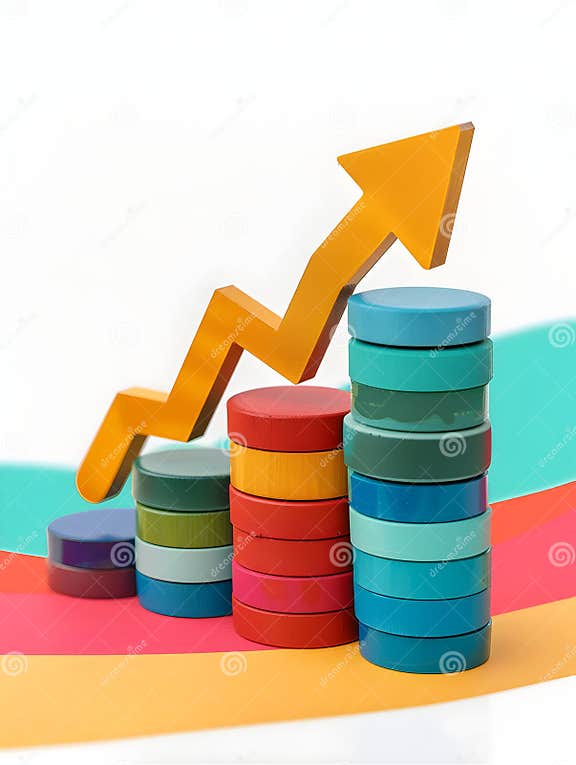 3d Flat Icon As Rubber Price Increase and Decrease Concept As a View ...