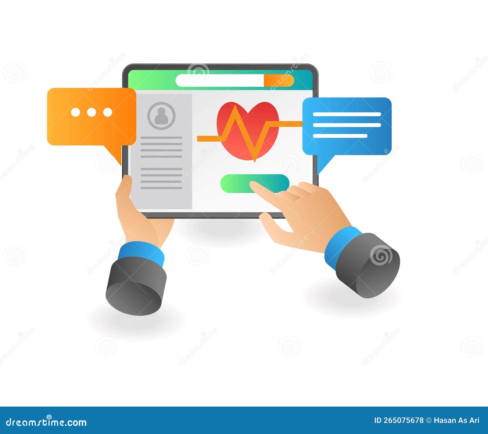 Illustration For Checking Kidney Health. Diseases And Disorders Of ...