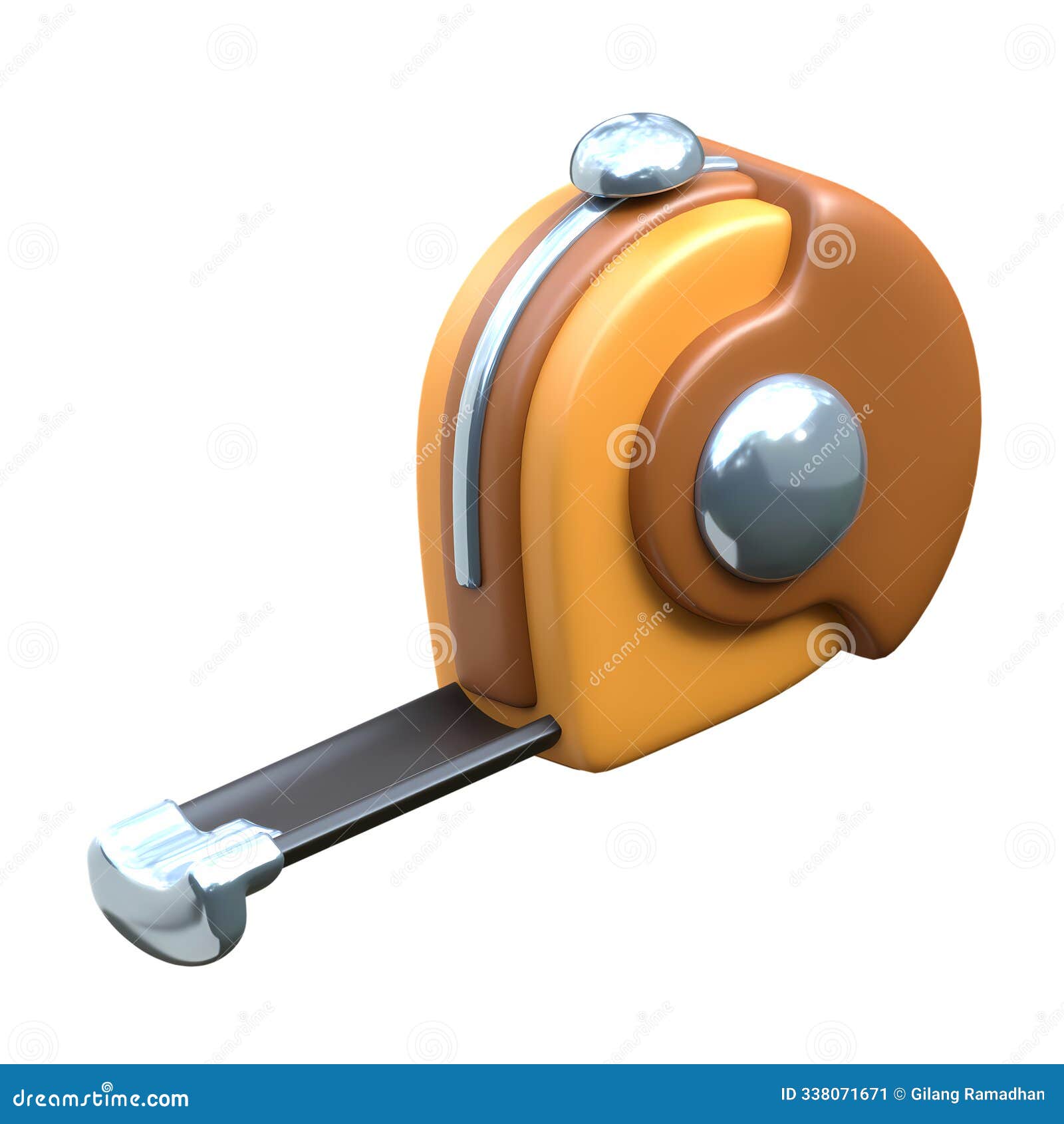 3D Flexometer Icon stock illustration. Illustration of measuring ...