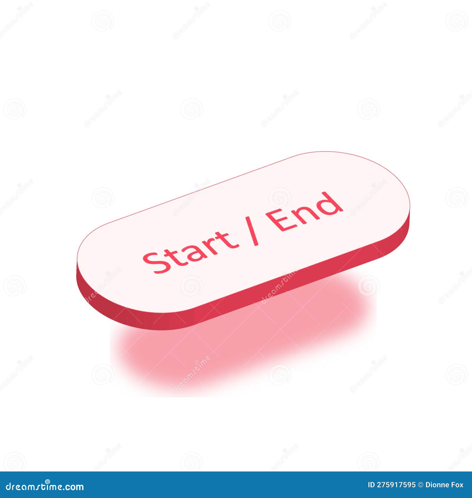 3D Floating Flowchart - Start Stop Stock Vector - Illustration of ...