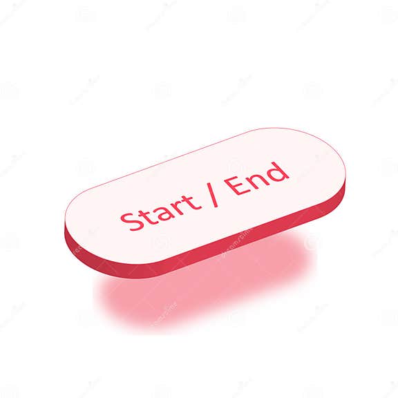 3D Floating Flowchart - Start Stop Stock Vector - Illustration of ...