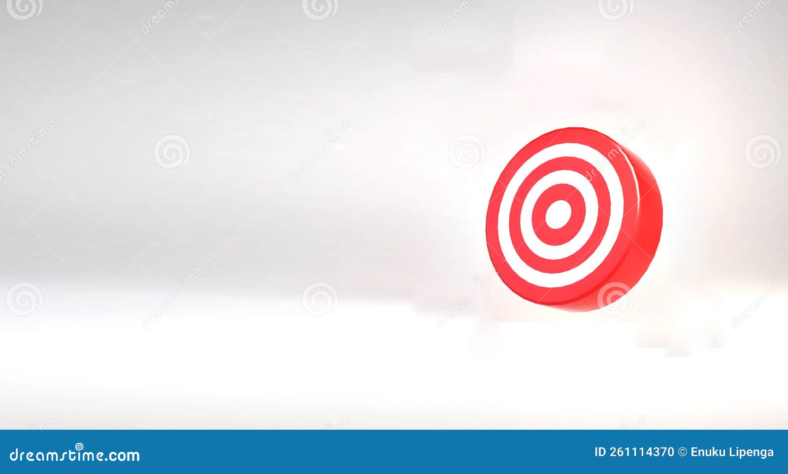 3D Floating Target Isolated on Clear Background Stock Illustration ...