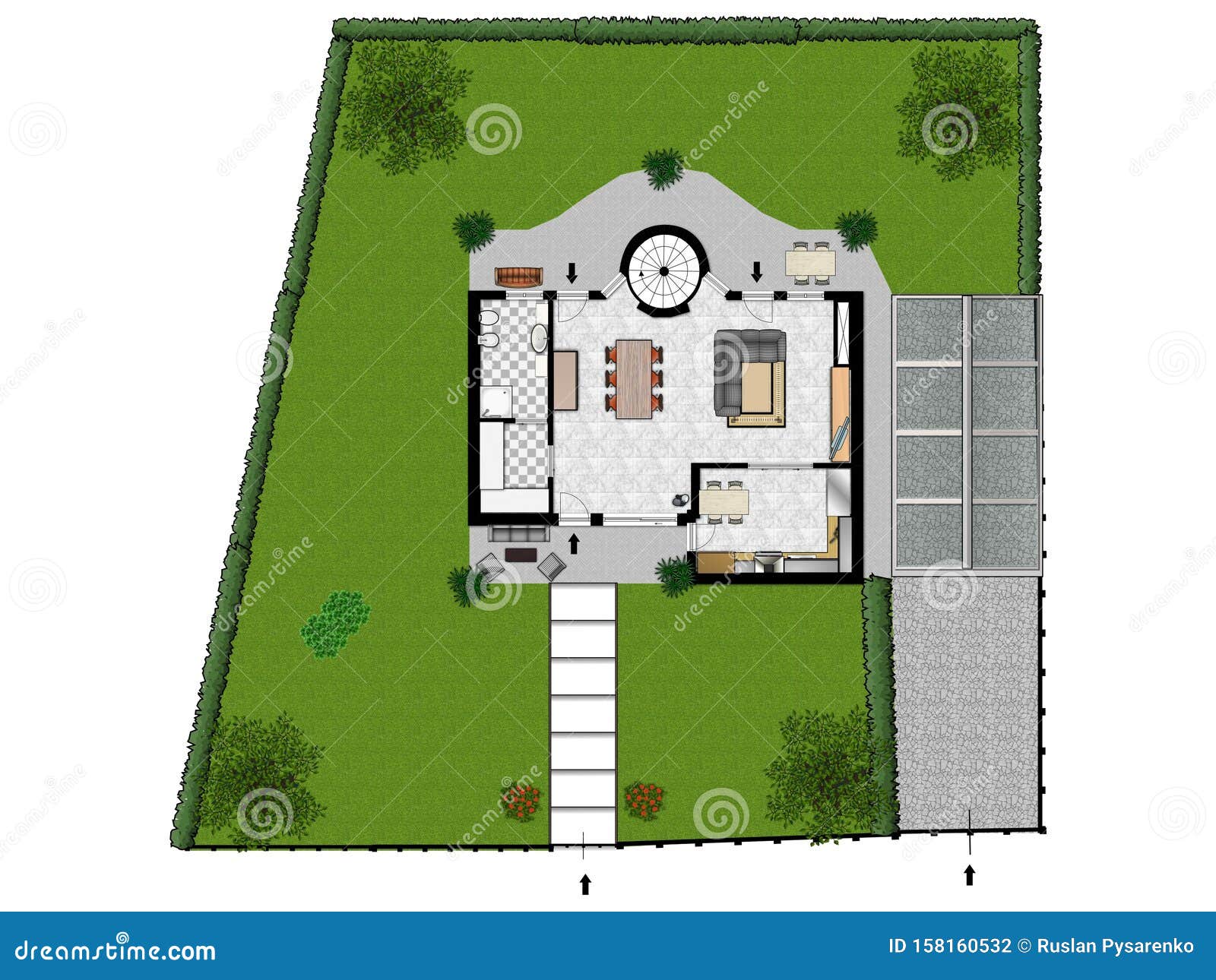 3d Floor Plan . Floor Plan. Color Floor Plans 3d Stock Photo - Image of ...