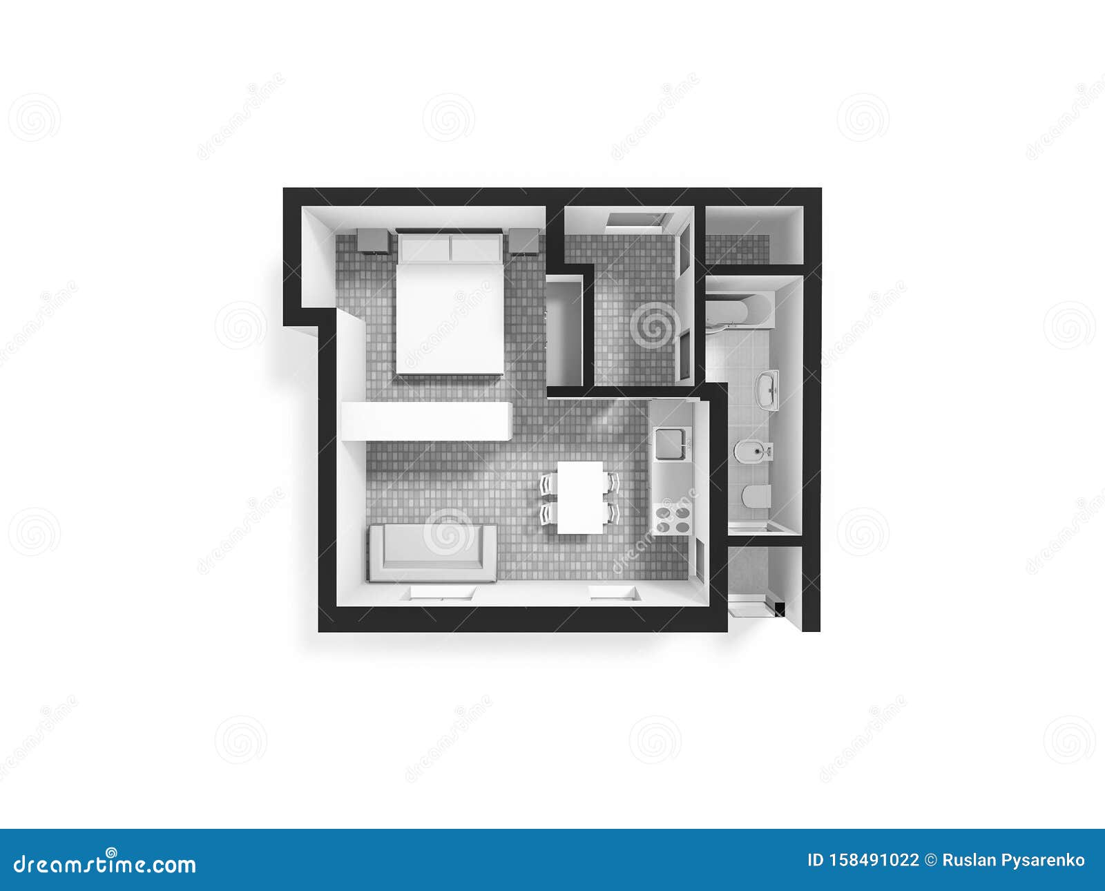 Floorplan 3d . Floor Plan. Color Floor Plans 3d Stock Photography ...