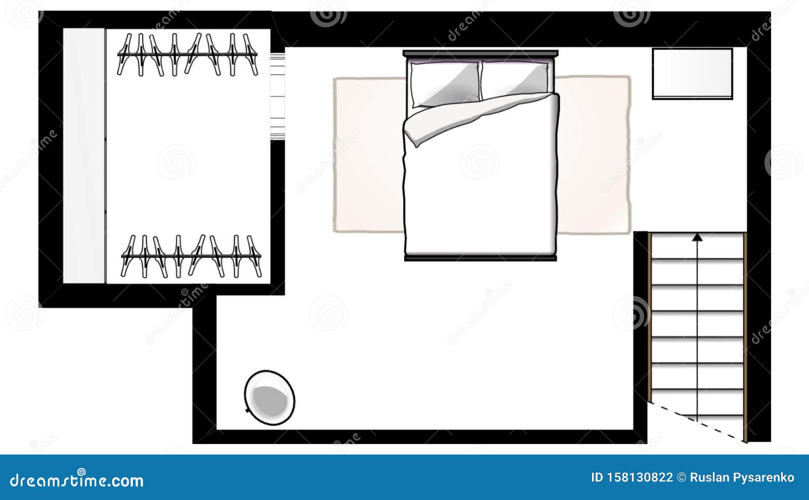 Floorplan Illustration. Floor Plan. Ffloorplanner Stock Illustration ...