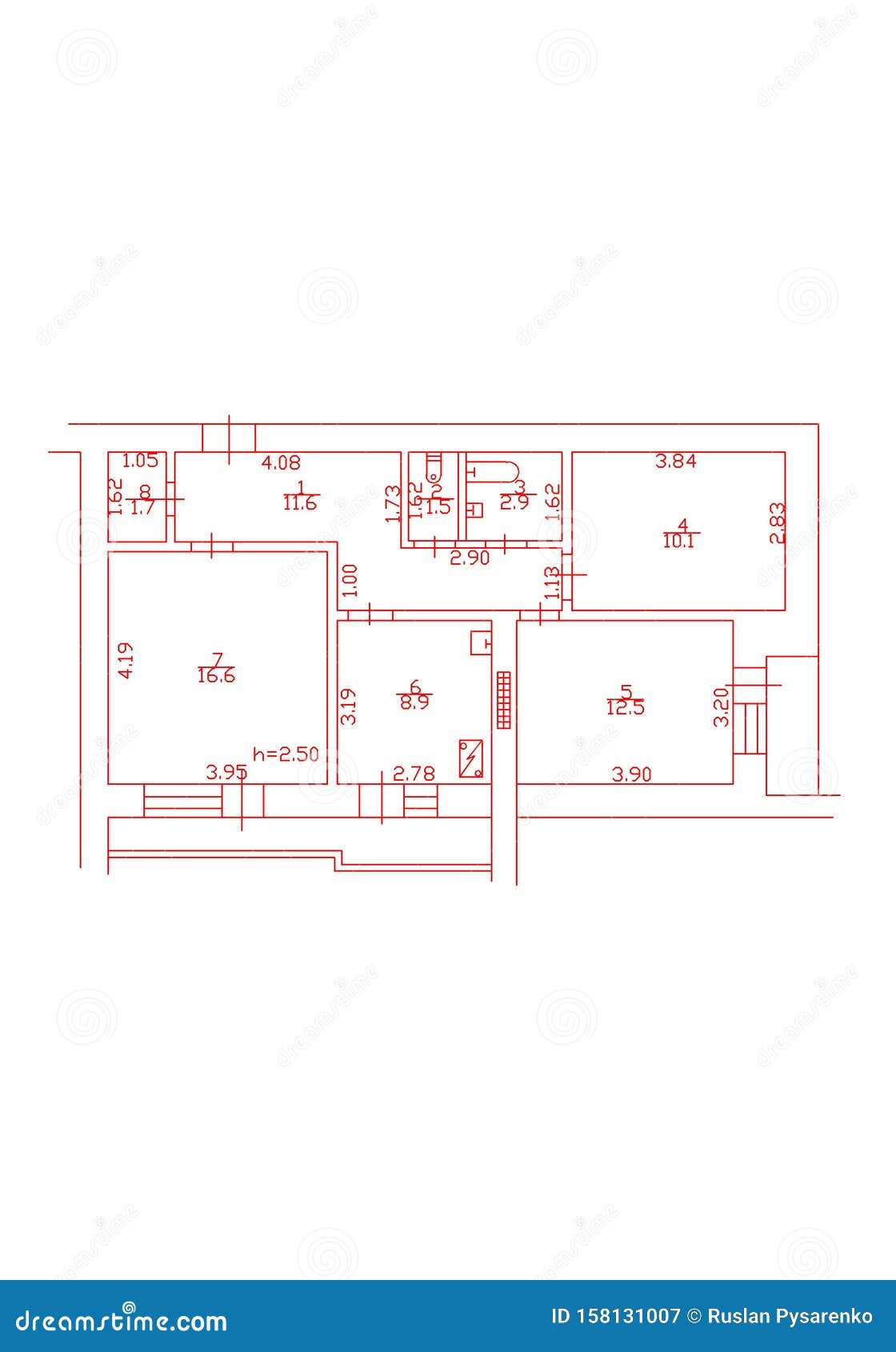 Floorplan Illustration. Floor Plan. Ffloorplanner Stock Illustration ...