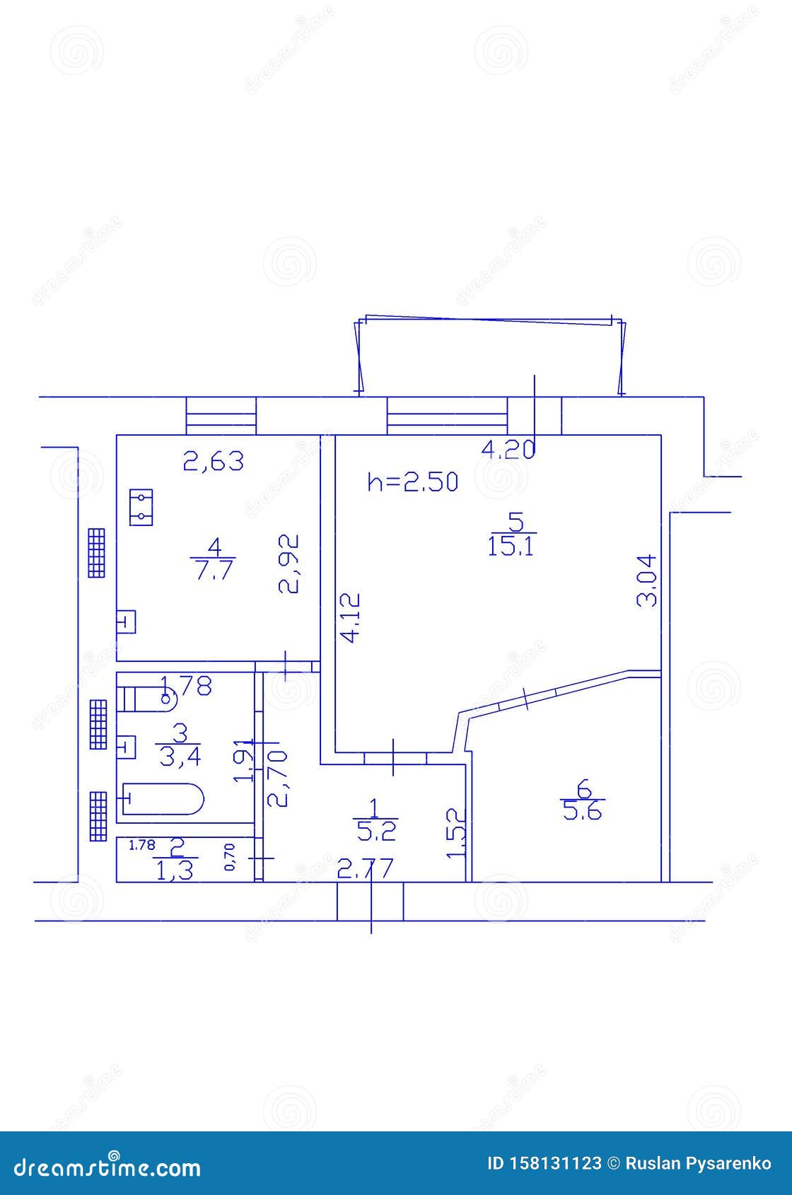 Floorplan Illustration. Floor Plan. Ffloorplanner Stock Illustration ...