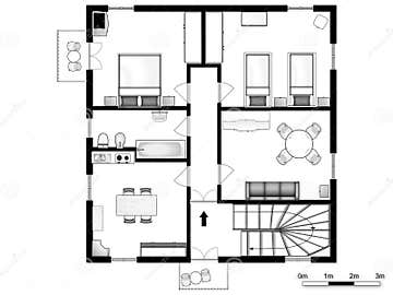 Floorplan 2floorplan Floor Plan Floorplanner Stock Illustration ...