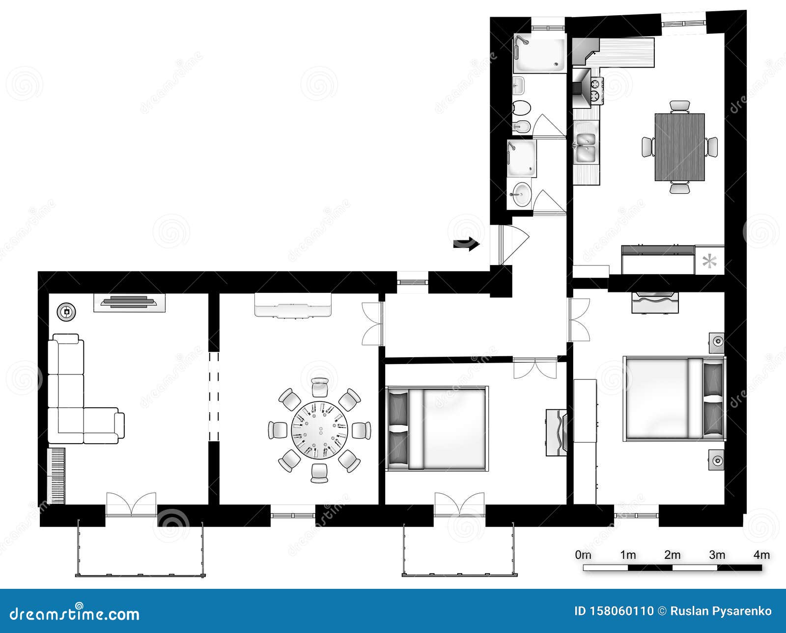 Floorplan 2floorplan Floor Plan Floorplanner Stock Image ...