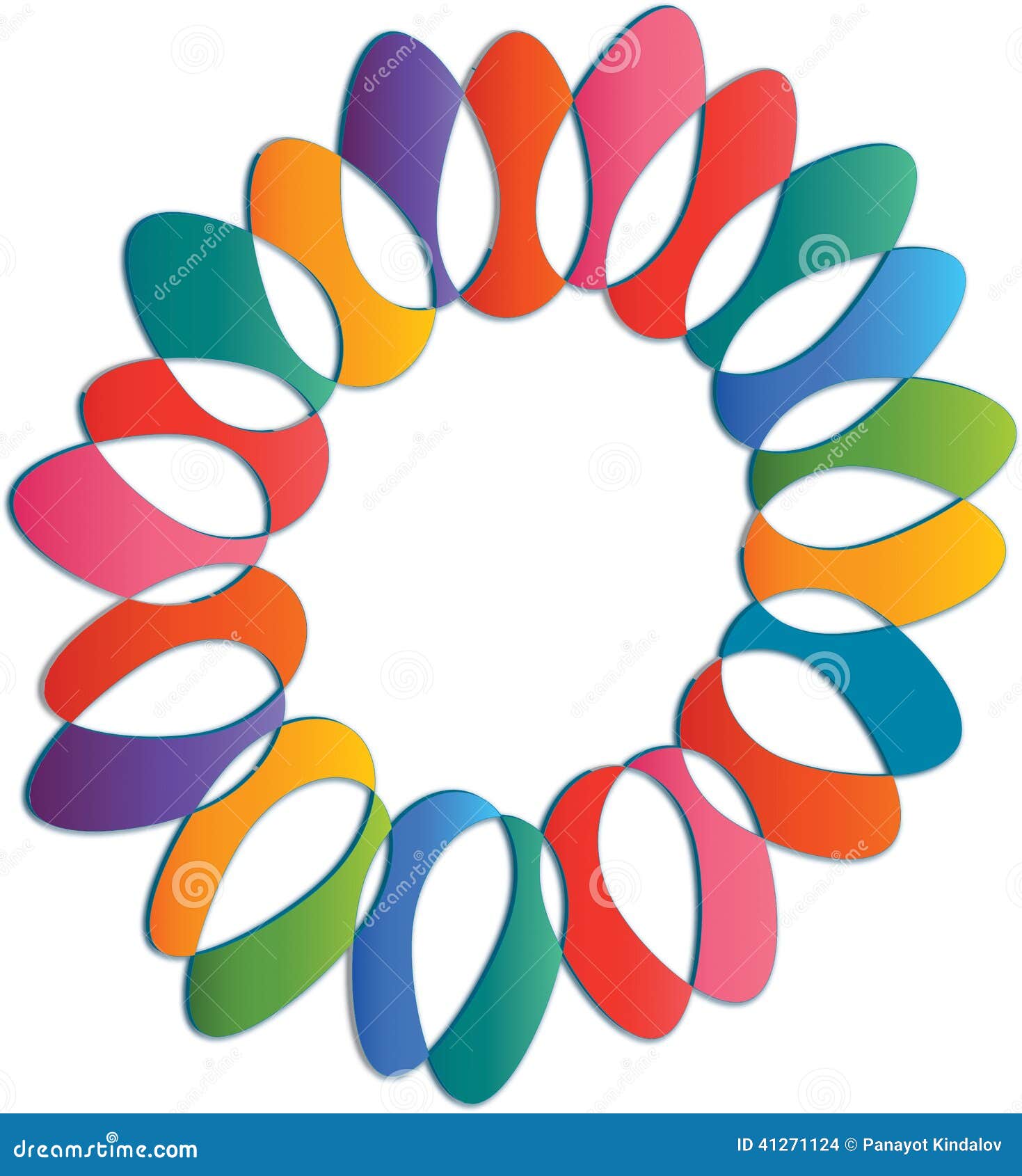 3d Flower shape logo stock vector. Illustration of shape - 41271124