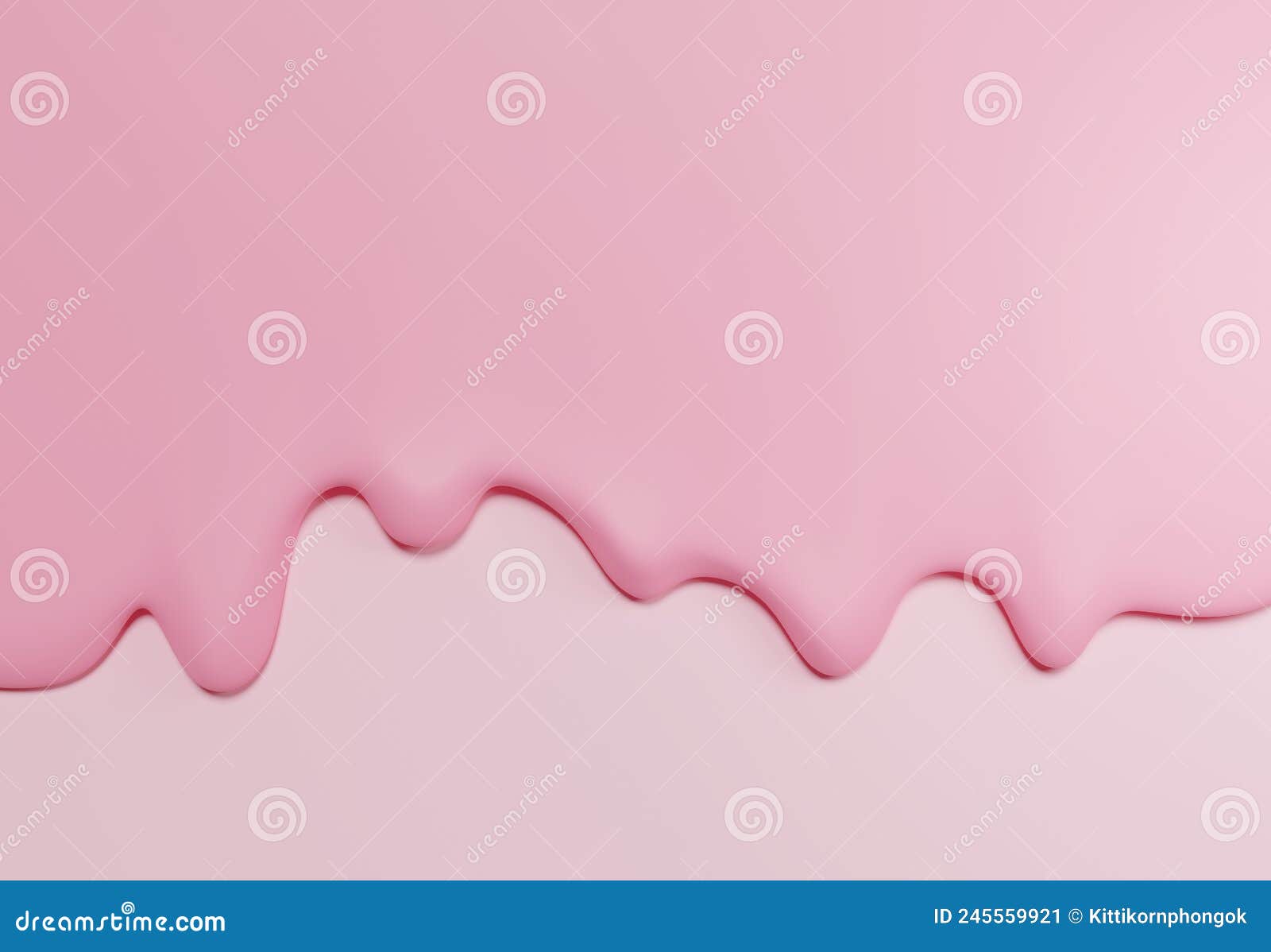 3D of Flowing Pink Liquid Texture on Pink Background Stock Illustration ...