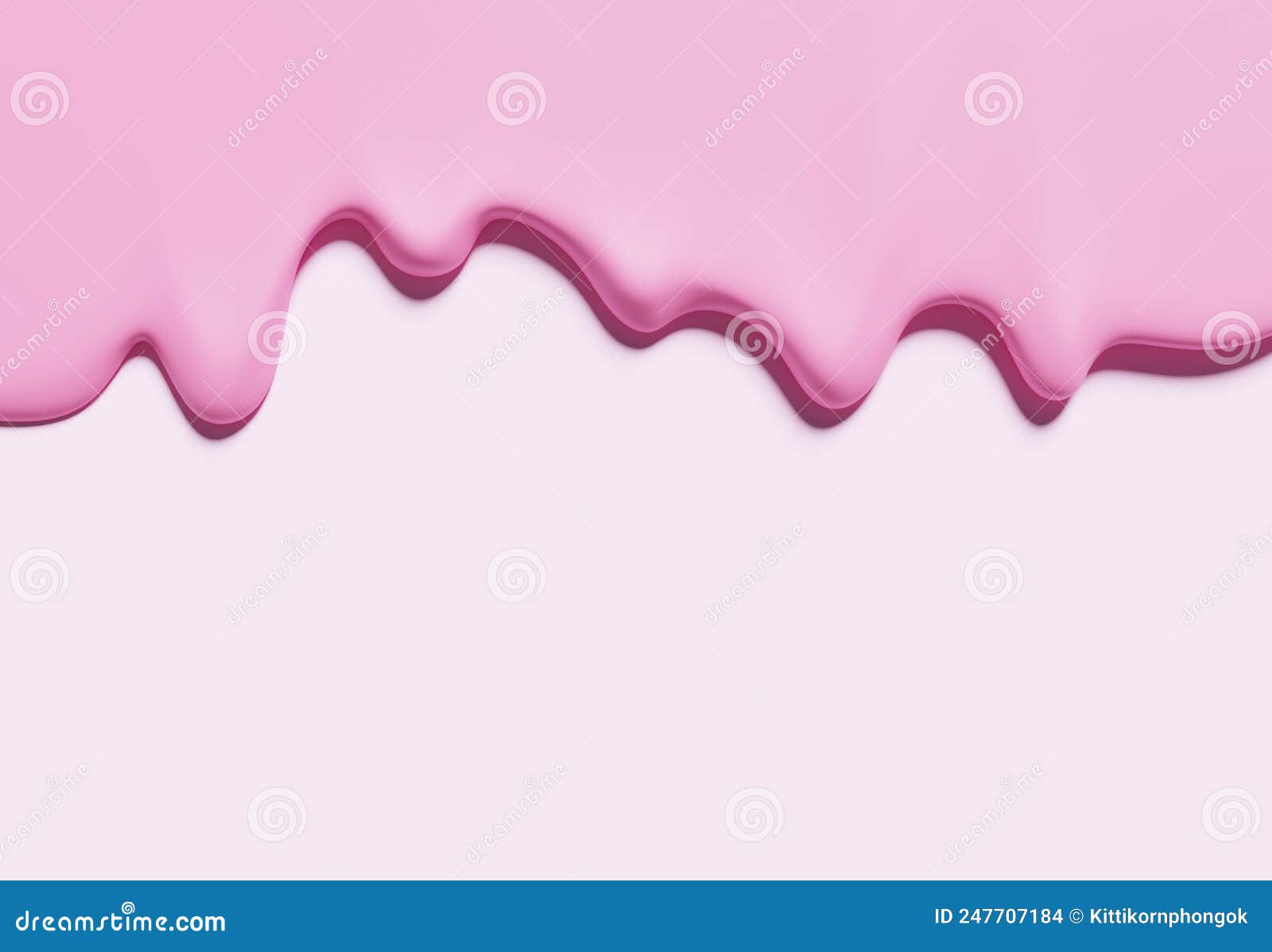 3D of Flowing Pink Liquid Texture on Pink Background Stock Illustration ...