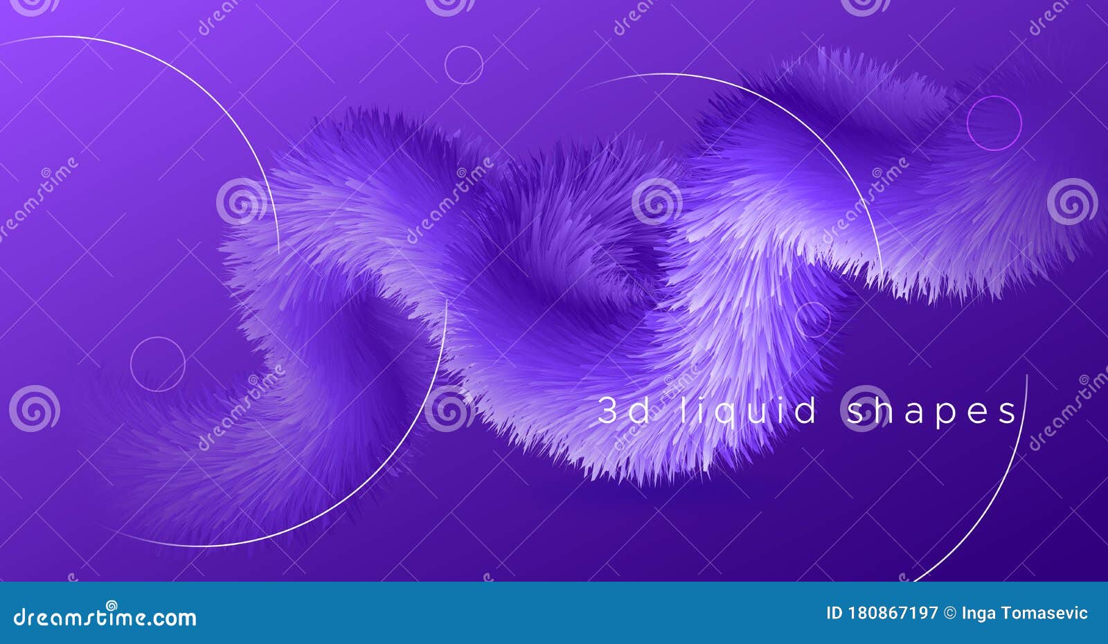 3d Fluid Vector. Wave Abstract Motion Stock Vector - Illustration of ...