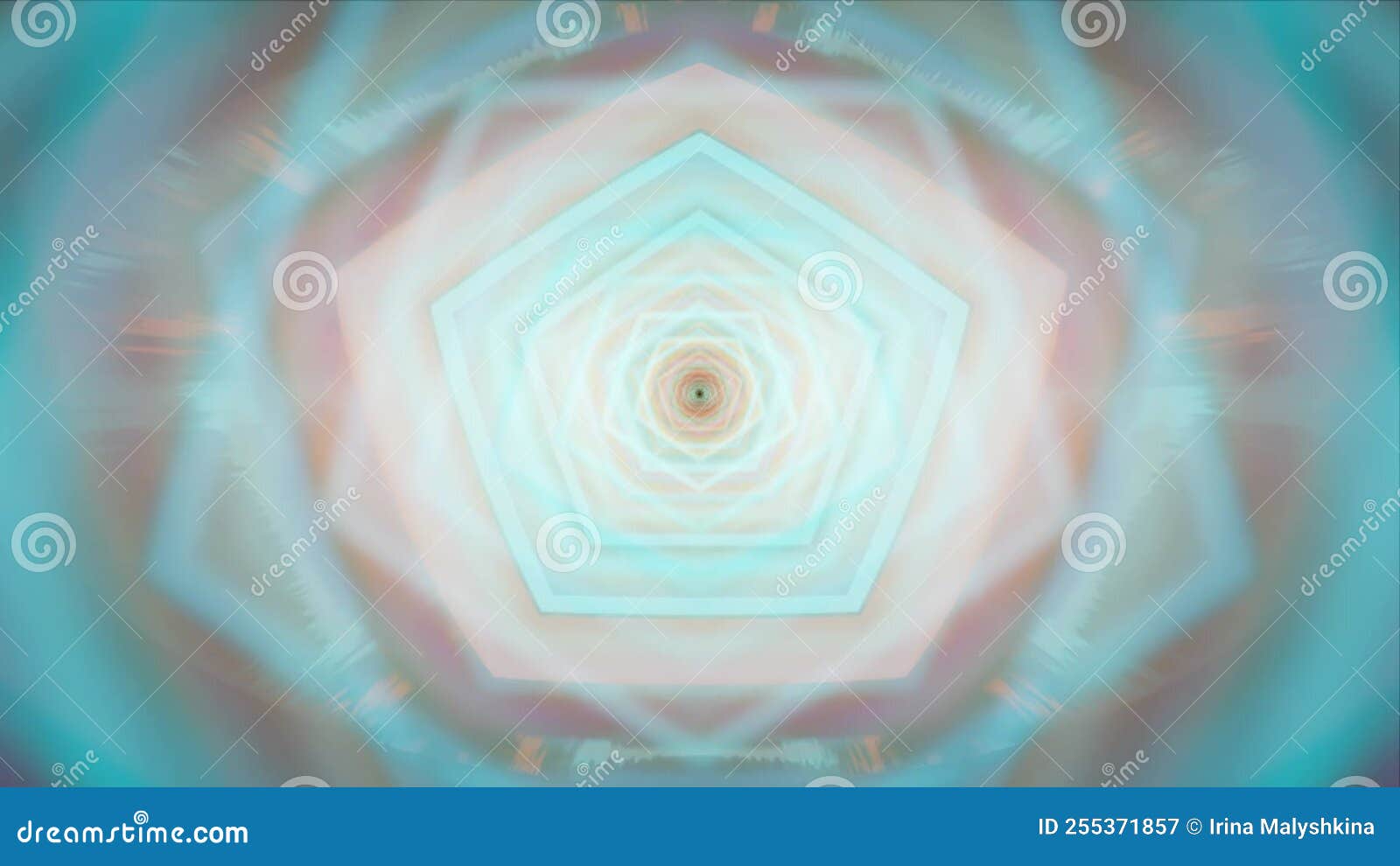 3d Fly through Geometry Tunnel with Neon Glow 3d Objects, Sci Fi Glow ...