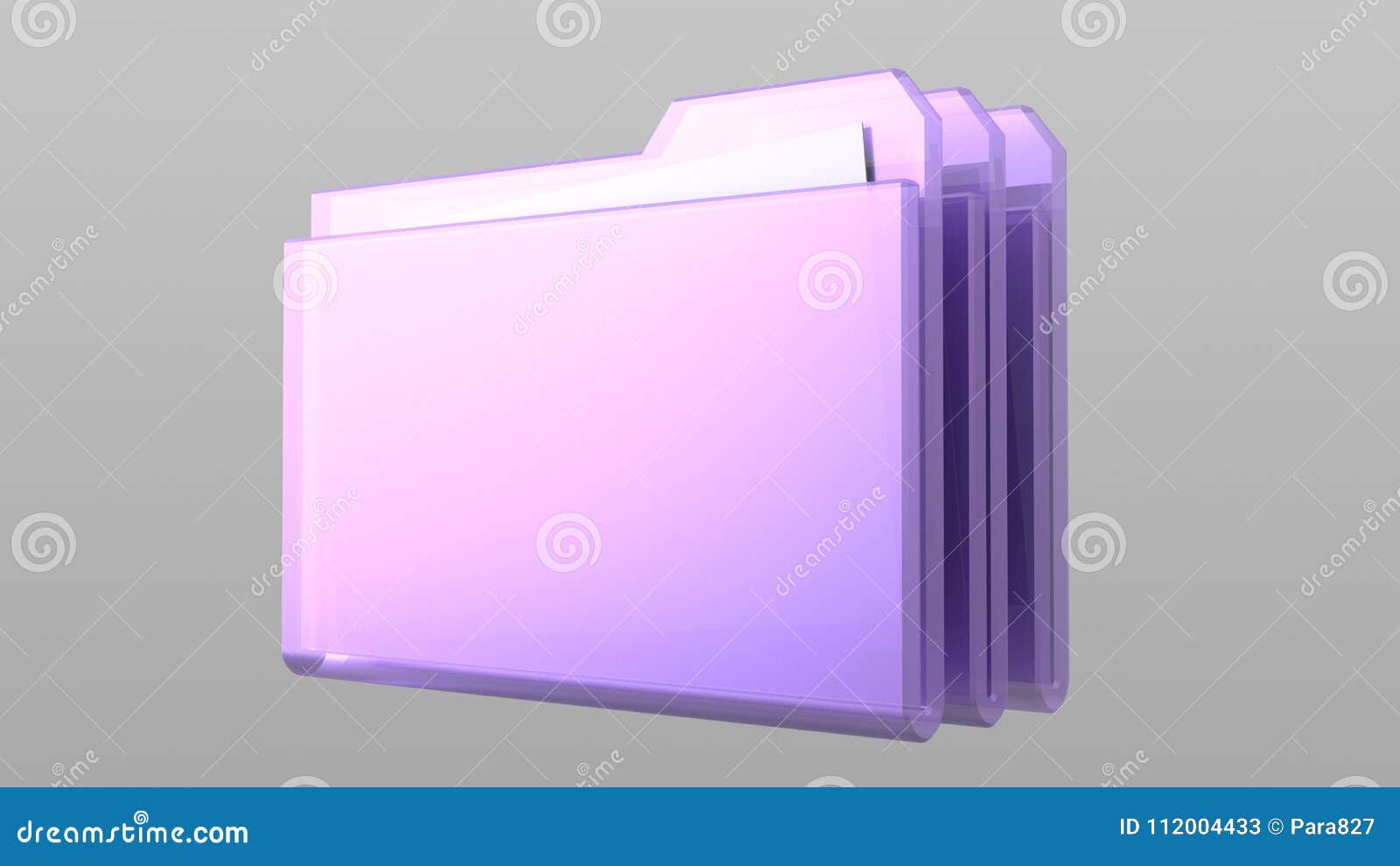 3D Folder stock illustration. Illustration of white - 112004433