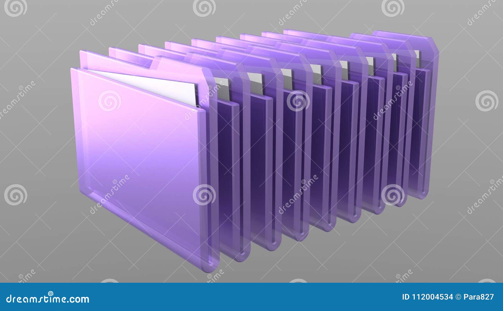 3D Folder stock illustration. Illustration of empty - 112004534