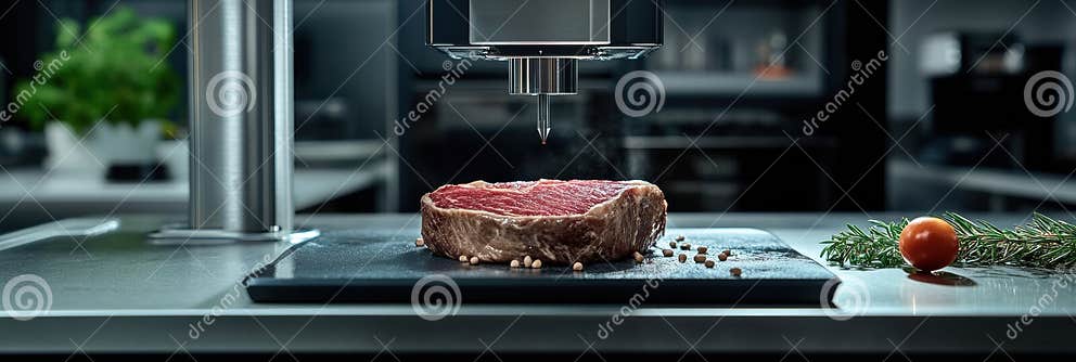 A 3D Food Printer Skillfully Assembles a Plant-based Steak in a Sleek ...