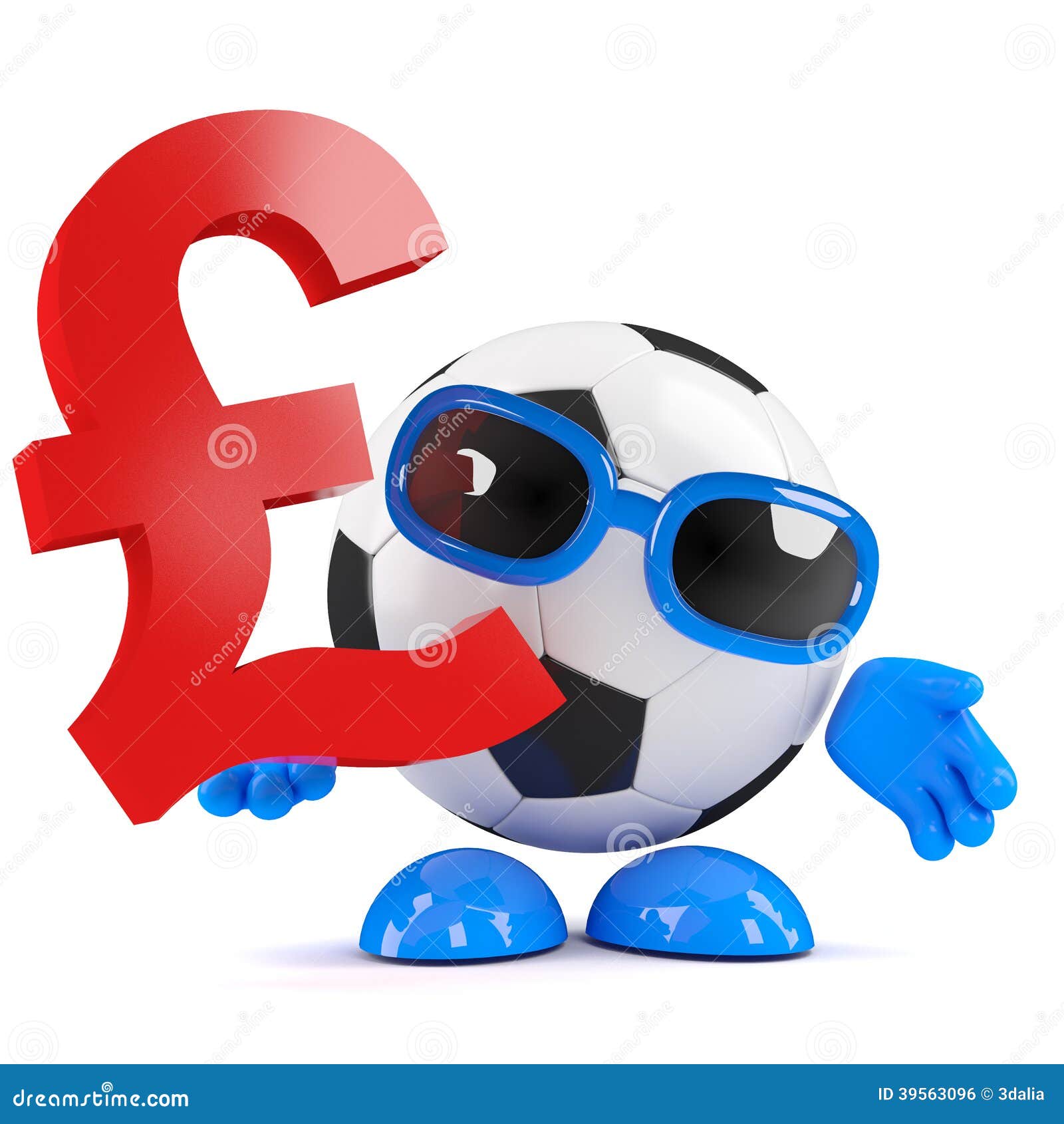 3d Football UK Pounds stock illustration. Illustration of event - 39563096