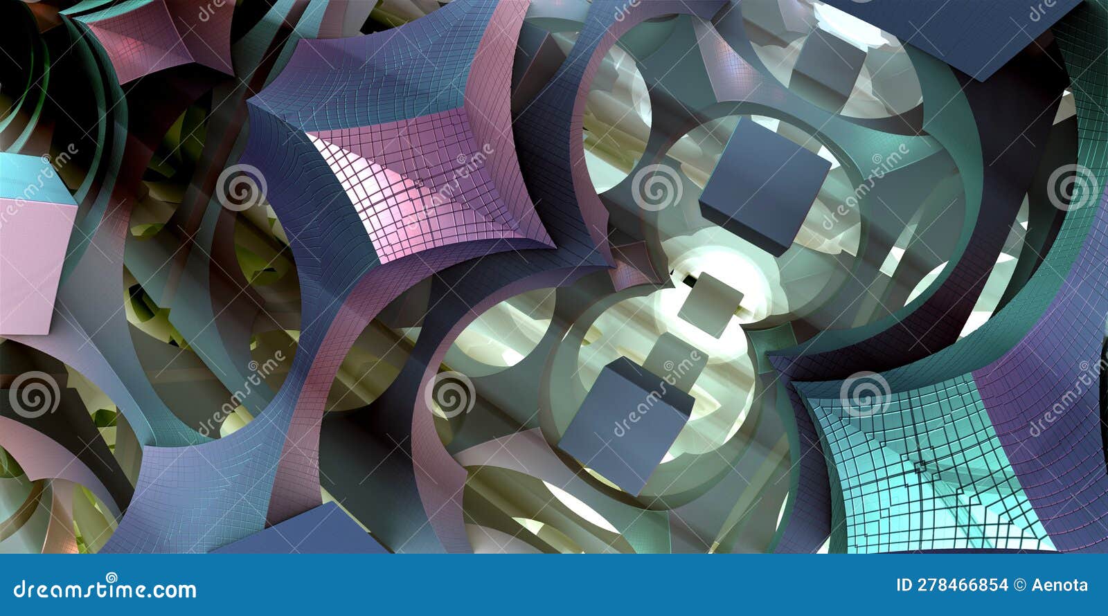 3D Fractal - Extraterrestrial Strange Bubble Paysage 3D Rendering ...