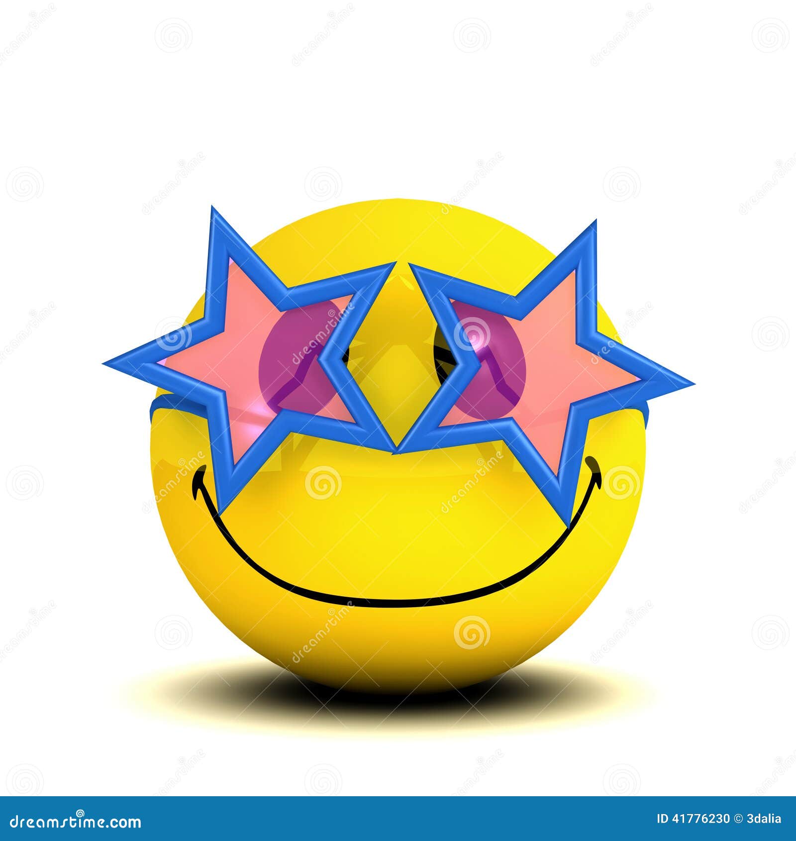 3d Funky smiley stock vector. Illustration of emoticon - 41776230