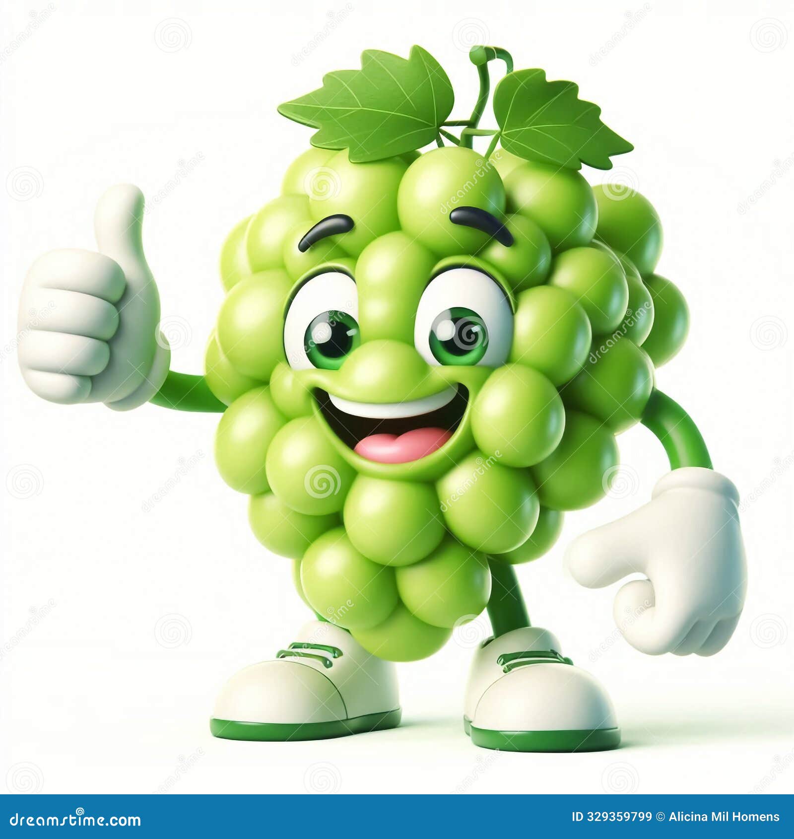 Grapes Cartoon Character Stock Illustration | CartoonDealer.com #42469615