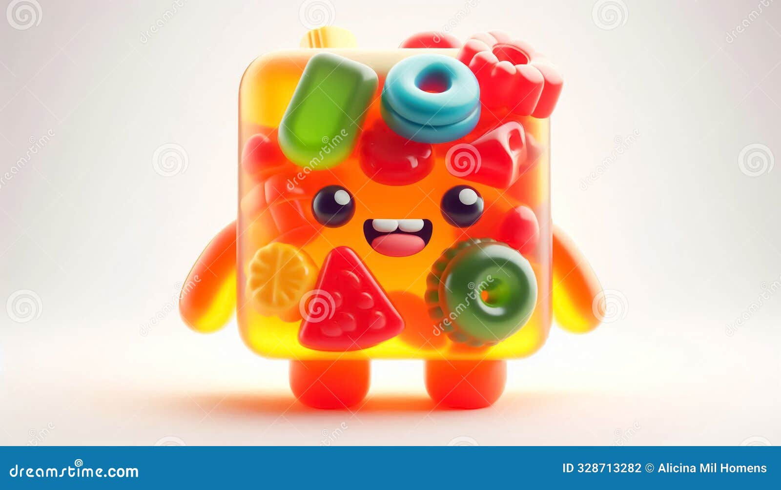 Set Of Smarties Cartoon Icon Design Template With Various Models ...